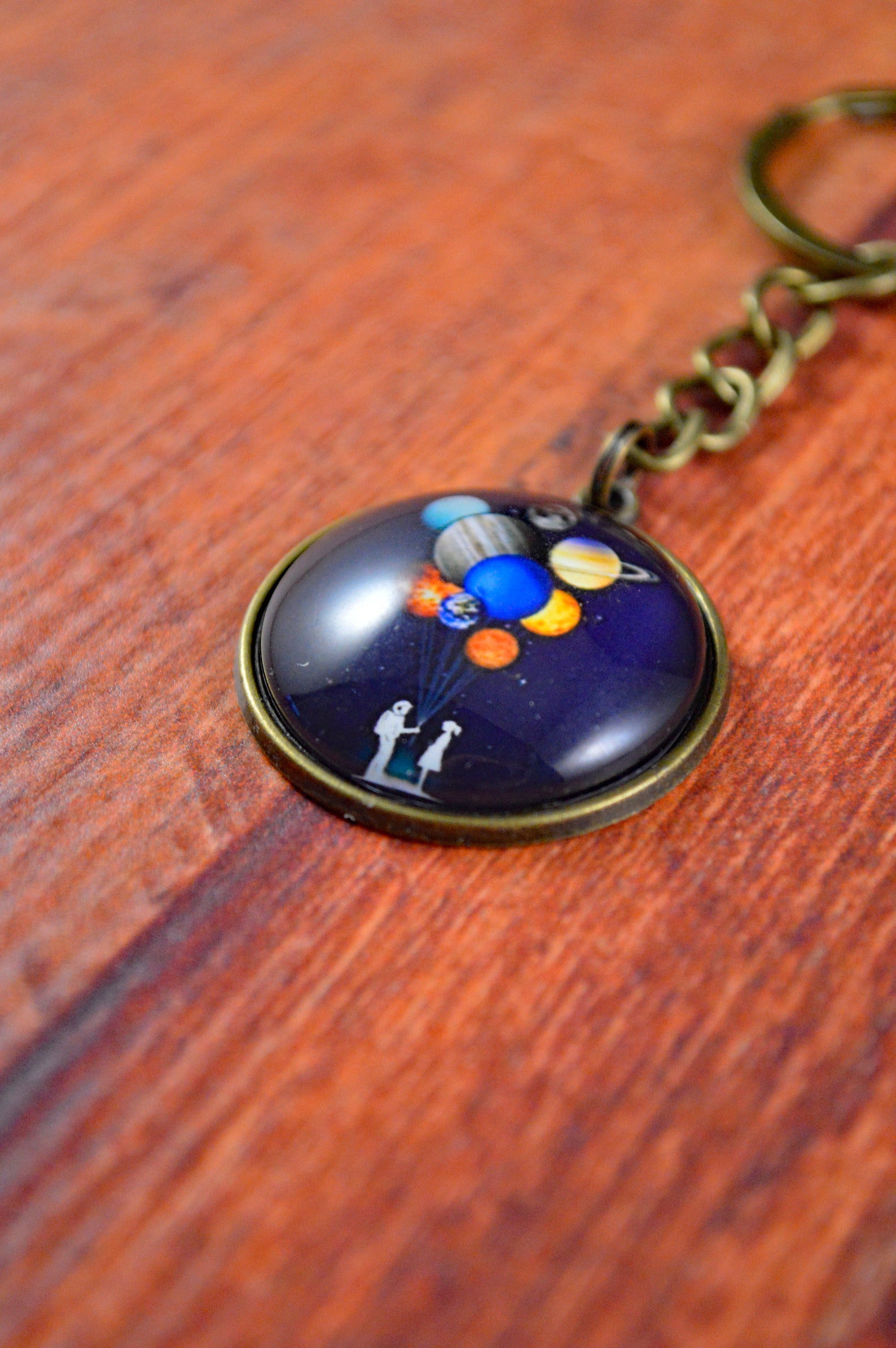 Planet Key Chain Planet Key Ring Space Key Chain Space Key - Etsy