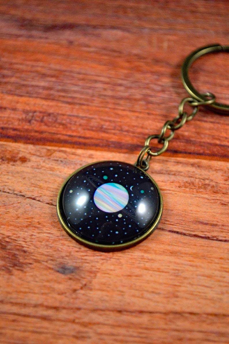 Planet Key Chain Planet Key Ring Space Key Chain Space Key - Etsy