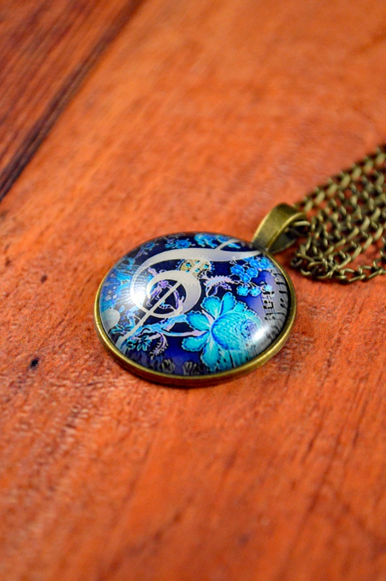Blue Treble Clef, Treble Clef Necklace, Band Camp Jewelry, Band Camp ...