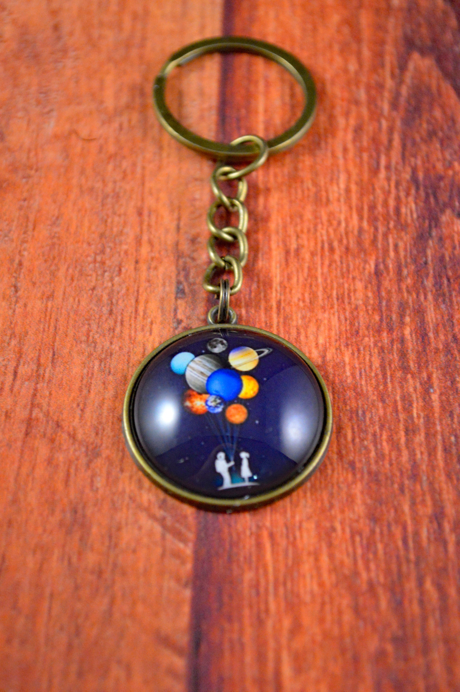Planet Key Chain Planet Key Ring Space Key Chain Space Key | Etsy