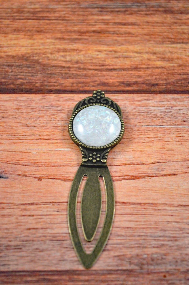 White Bookmark Blue Bookmark Simple Bookmark Reading Gift - Etsy