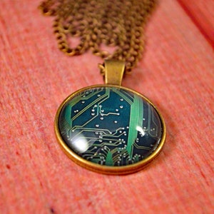 Circuit Jewelry, Circuit Necklace, Computer Necklace, Computer Science ...