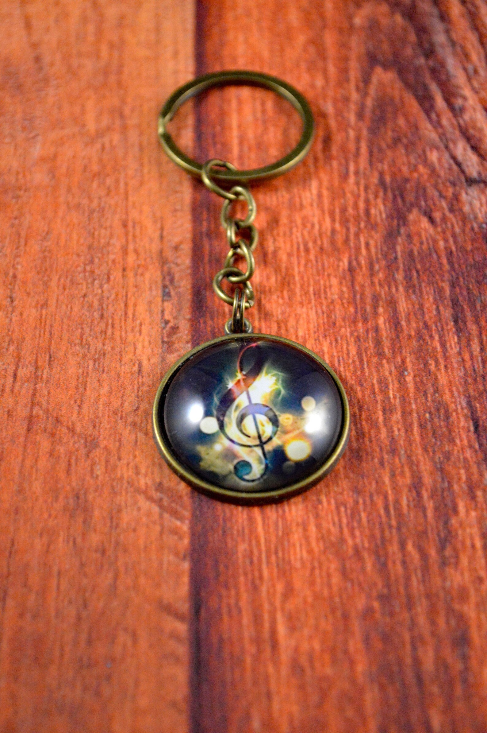 Treble Key Chain Music Key Chain Music Key Ring Music Gift - Etsy