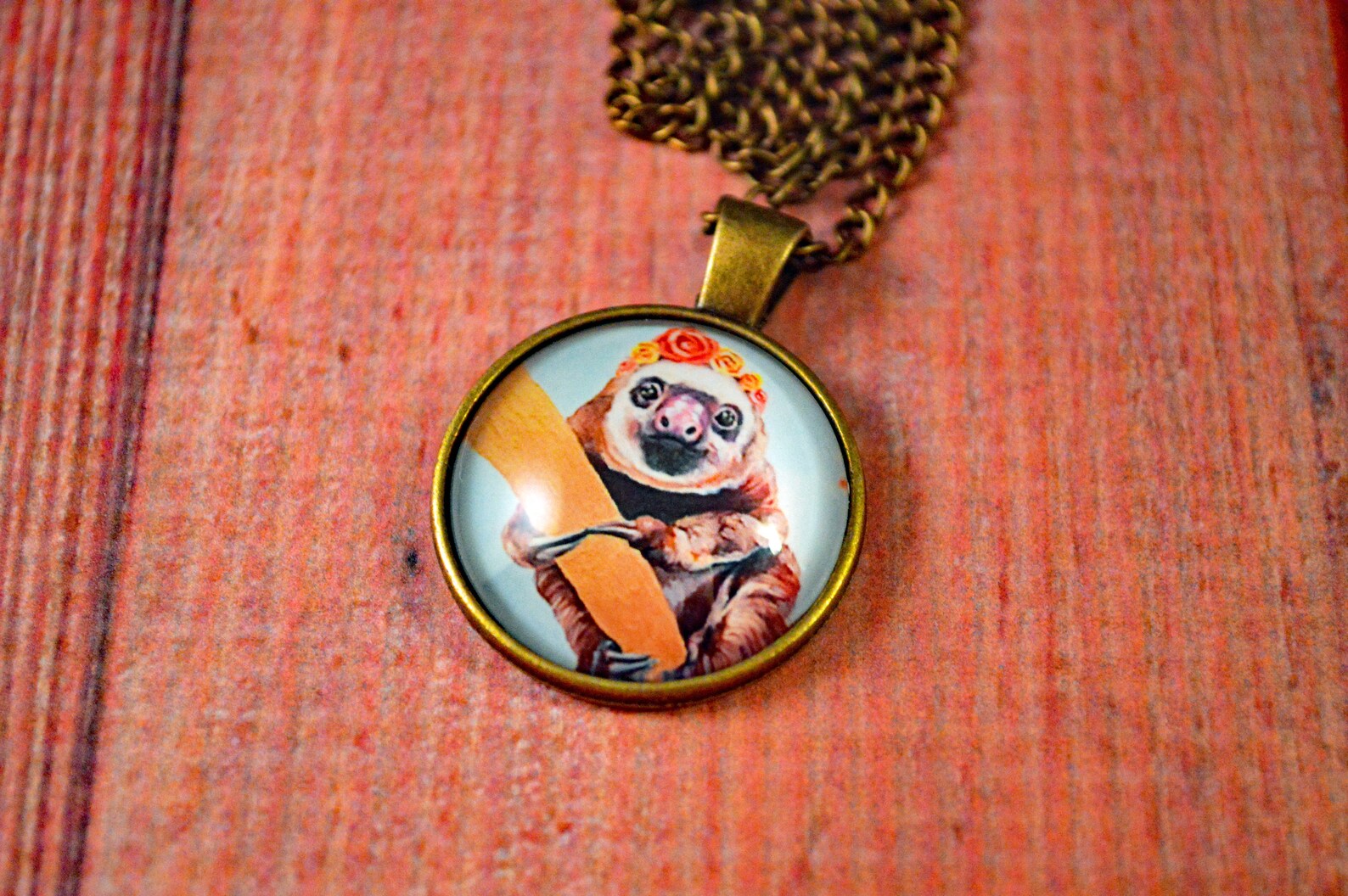 Sloth Necklace Sloth Jewelry Sloth Gift Cute Sloth - Etsy