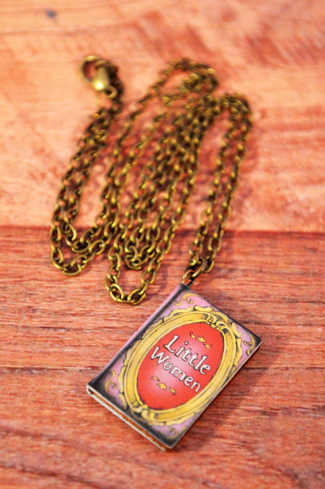 Little Women Louisa May Alcott Antique Bronze Book Necklace ,famous ...
