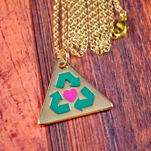 Recycle Symbol Charm - Etsy