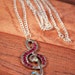 Rhinestone Treble Clef Silver Plated Necklace, Musical Note Necklace ...