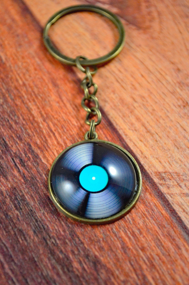 Music Key Chain Music Key Ring Music Gift Record Key Chain - Etsy