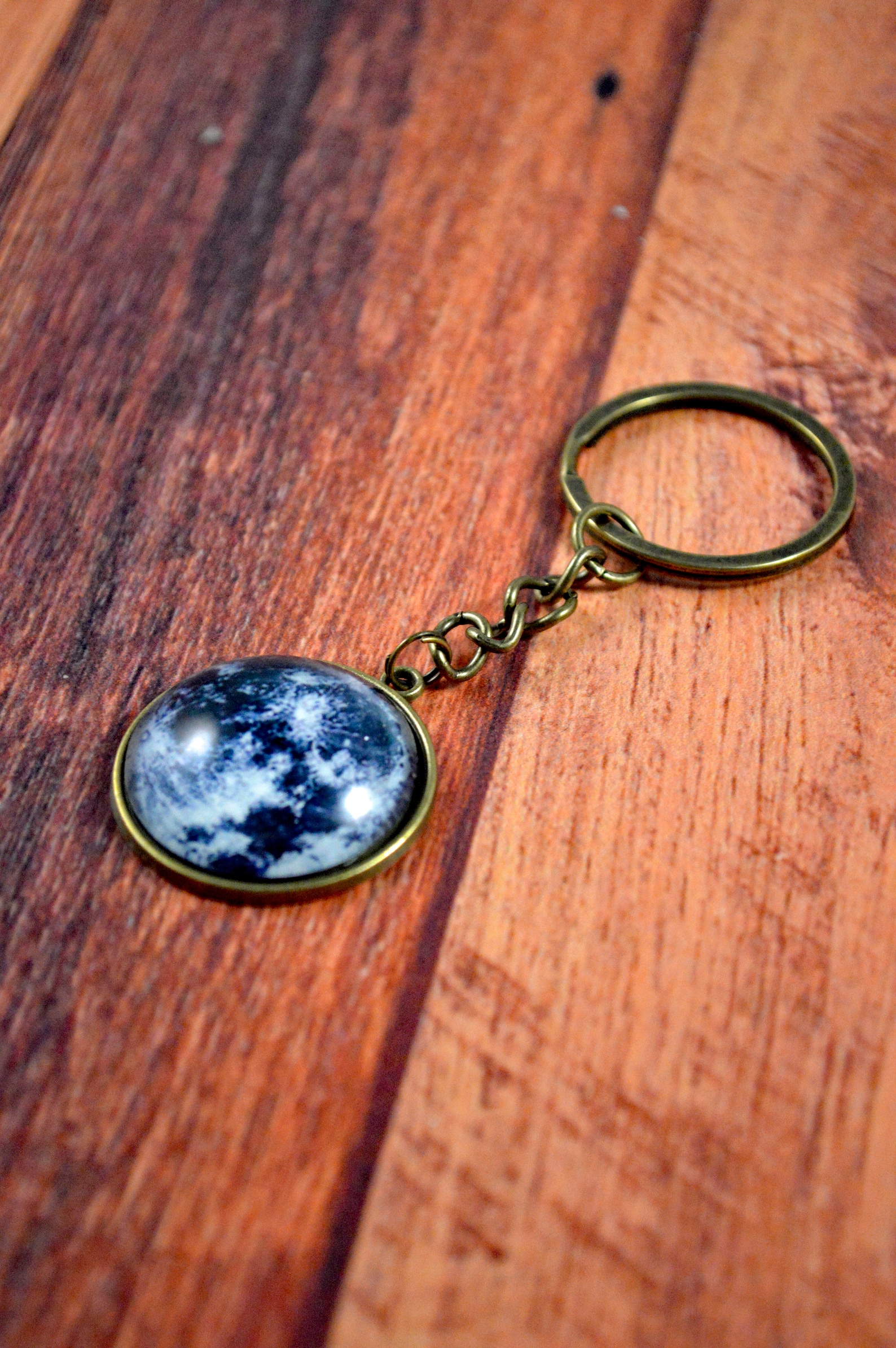 Moon Key Chain Moon Key Ring Space Key Chain Space Key - Etsy