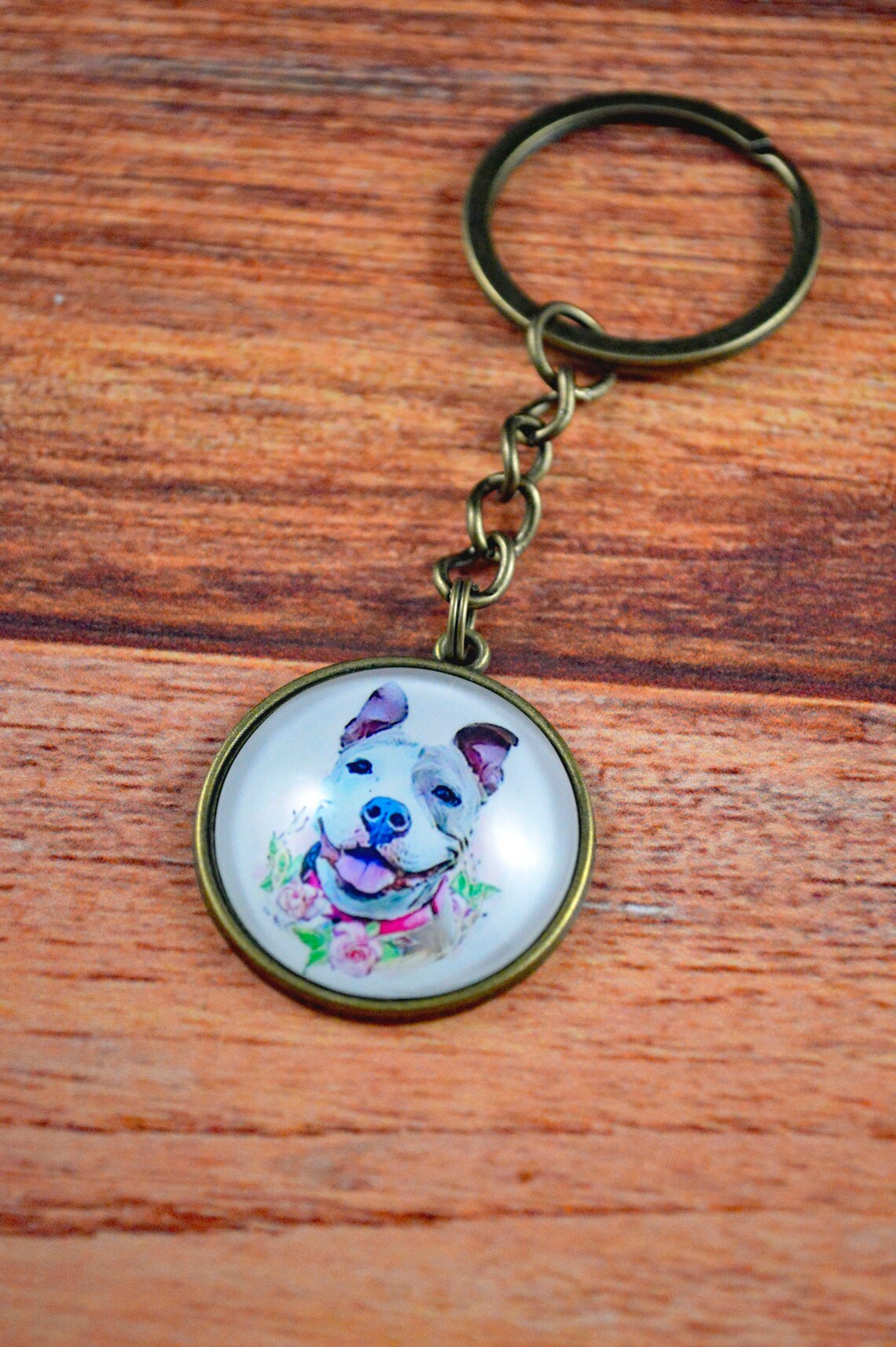 Dog Key Chain Dog Lover Gift Pitbull Gift Cute Dog Key - Etsy