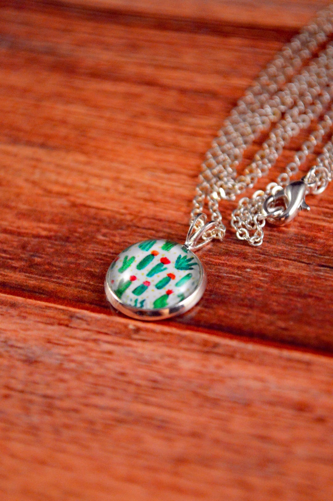 Cactus Jewelry, Cactus Necklace, Succulent Jewelry, Succulent Necklace ...