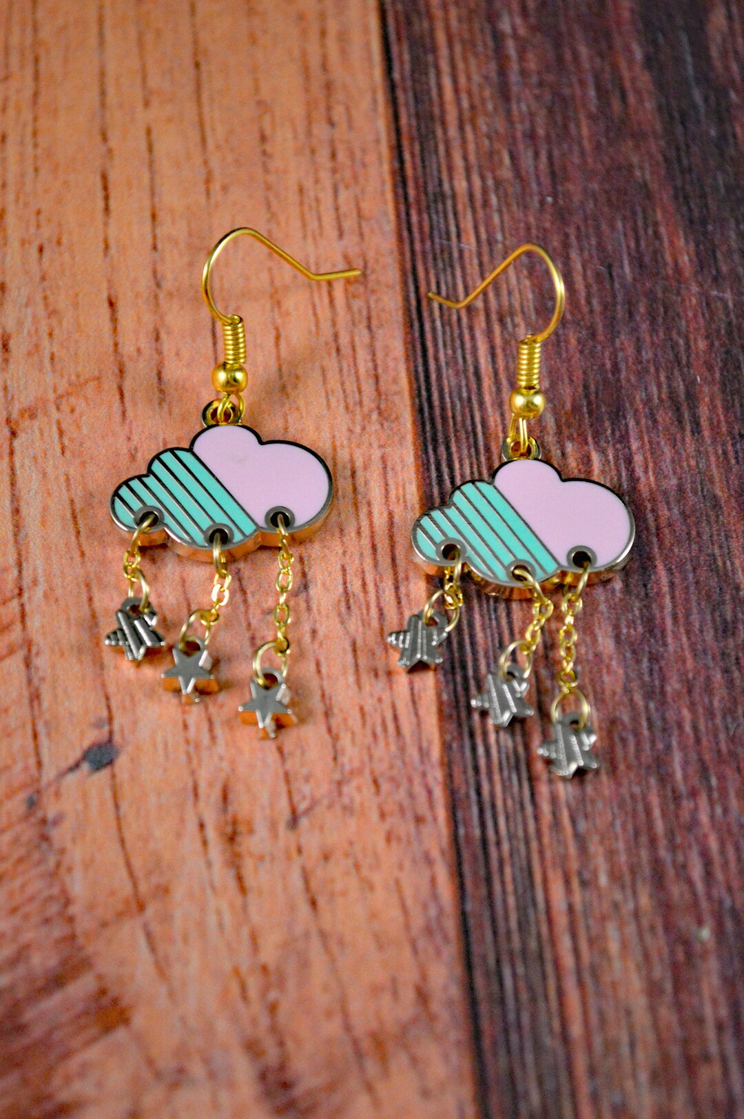 Cloud Earrings, Rain Cloud Earrings, Rain Earrings, Cloud Jewelry, Rain ...
