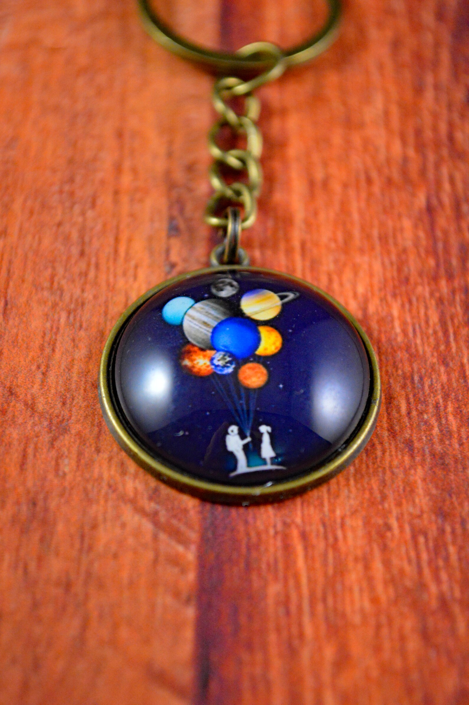 Planet Key Chain Planet Key Ring Space Key Chain Space Key - Etsy