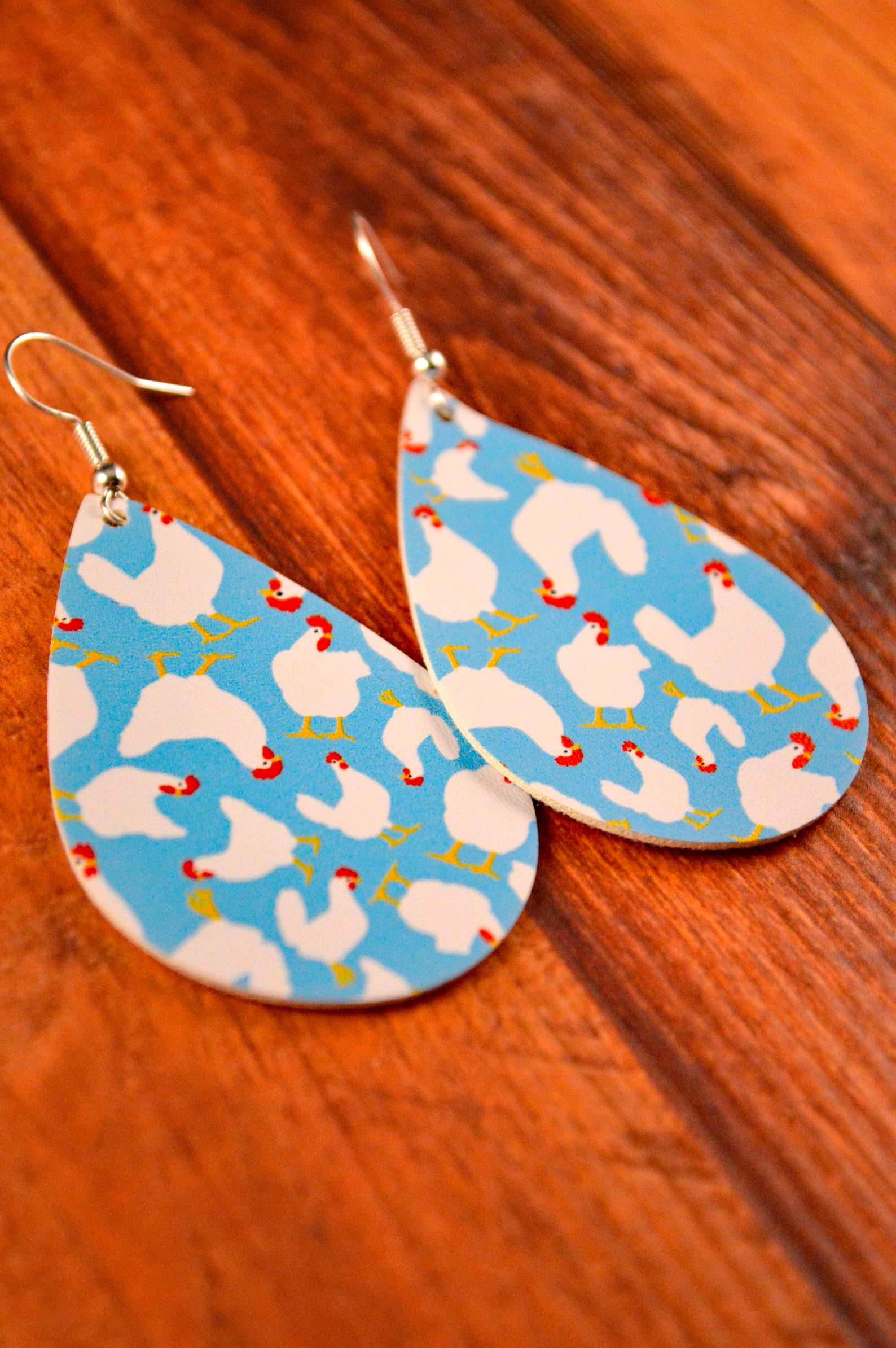Chicken Earrings, Chicken Jewelry, Cute Farm Earrings, Farm Jewelry ...