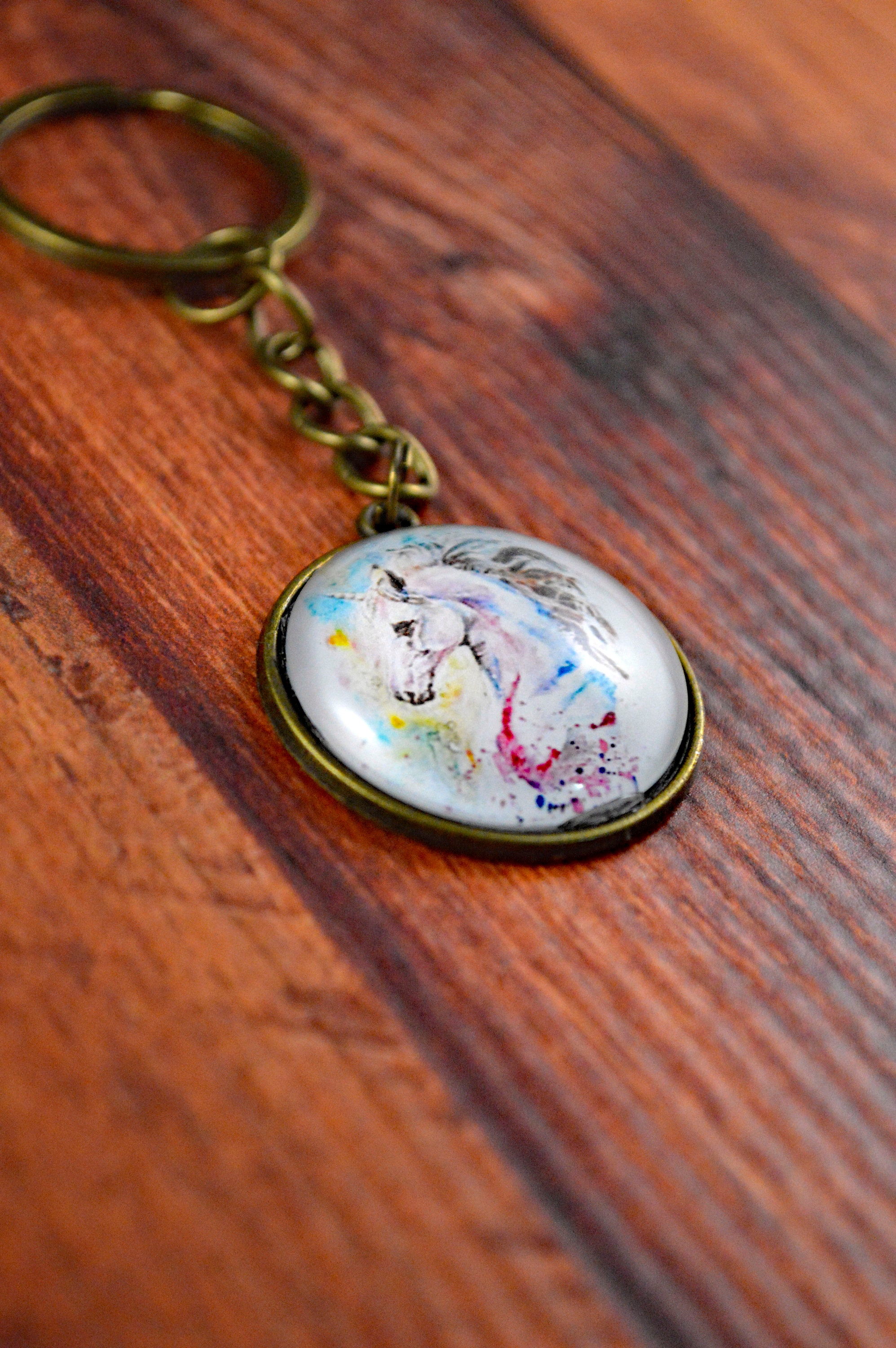 Horse Key Chain Horse Key Ring Horse Gift White Horse Gift - Etsy UK