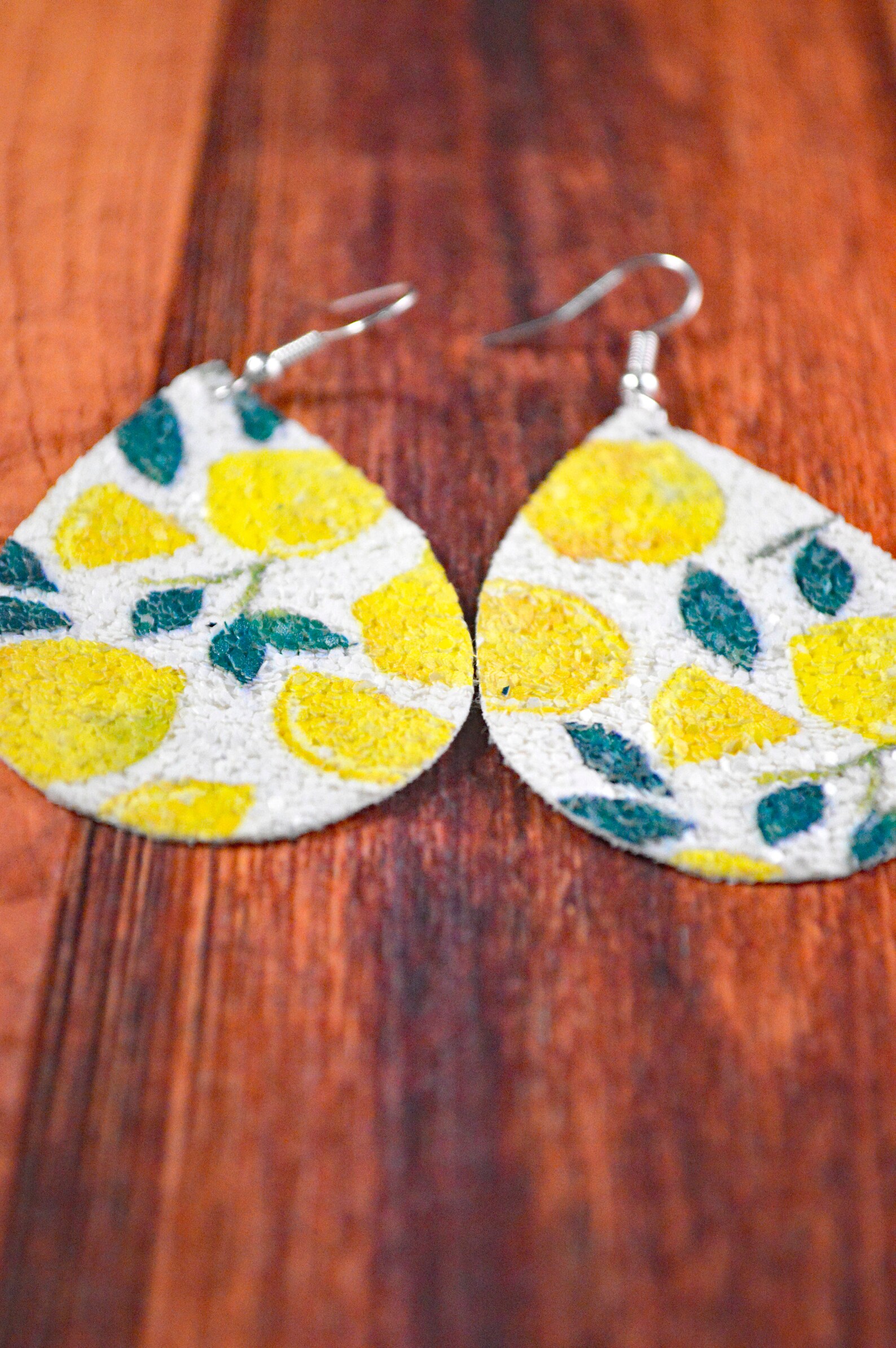 Lemon Earrings Lemon Jewelry Lemony Earrings Fruit - Etsy