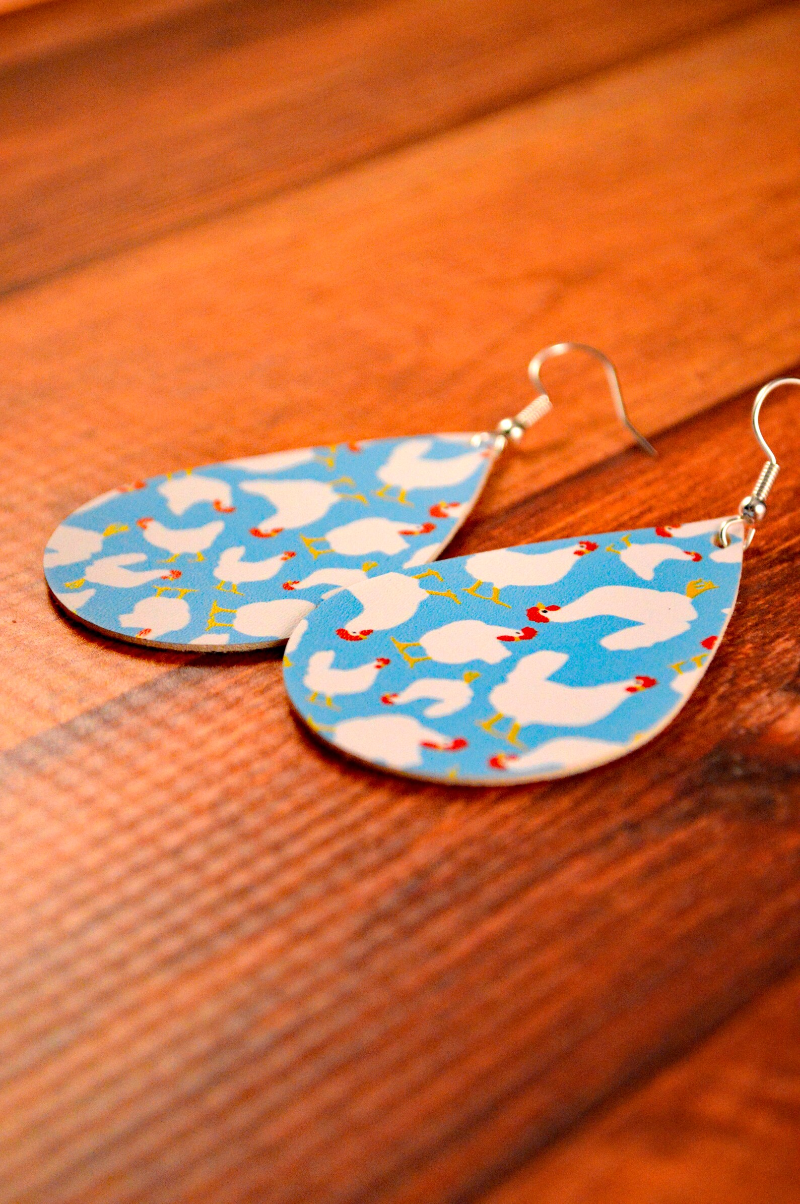 Chicken Earrings, Chicken Jewelry, Cute Farm Earrings, Farm Jewelry ...