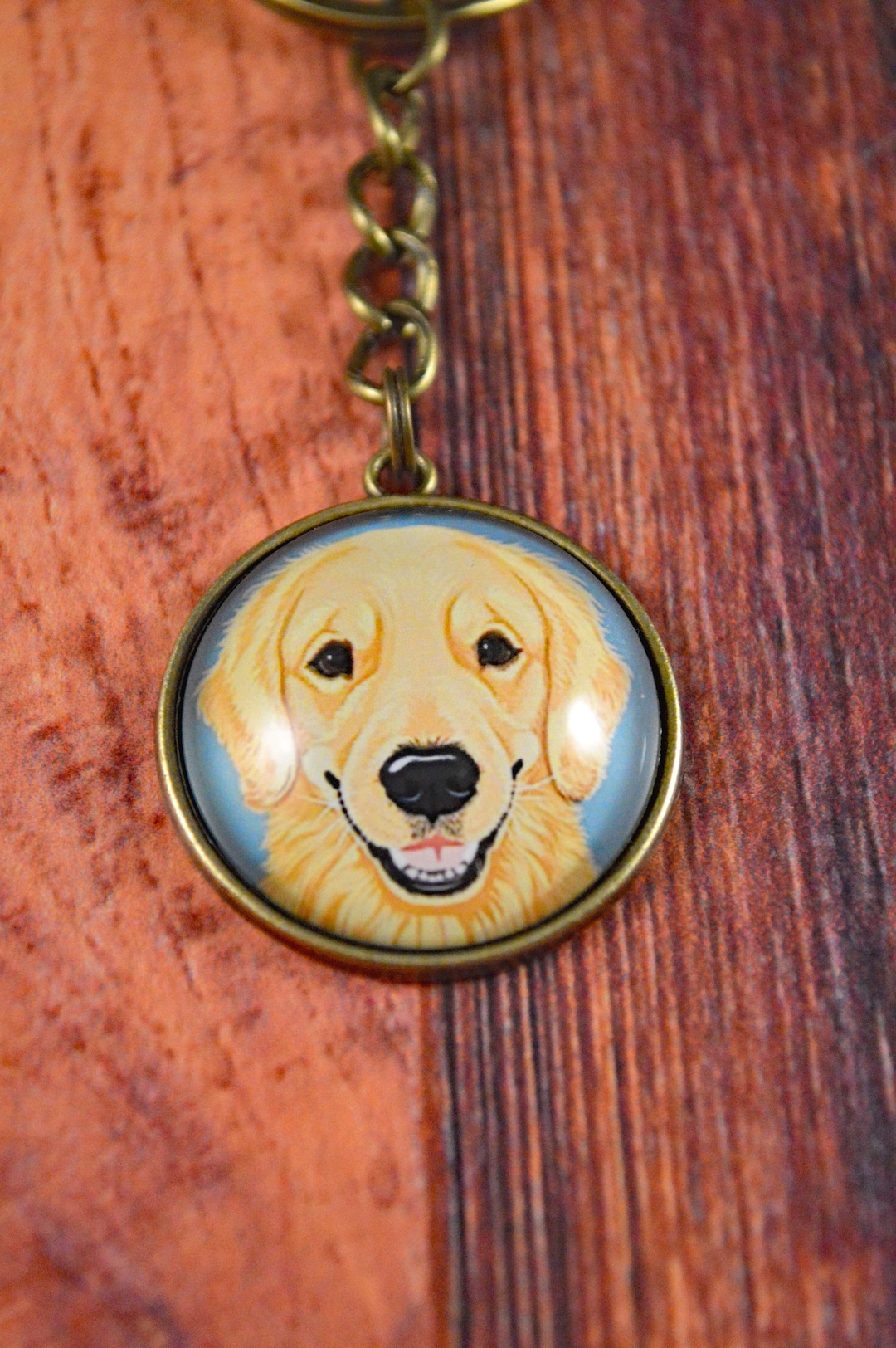 Dog Key Chain, Dog Lover Gift, Golden Retriever Gift, Cute Dog Key ...