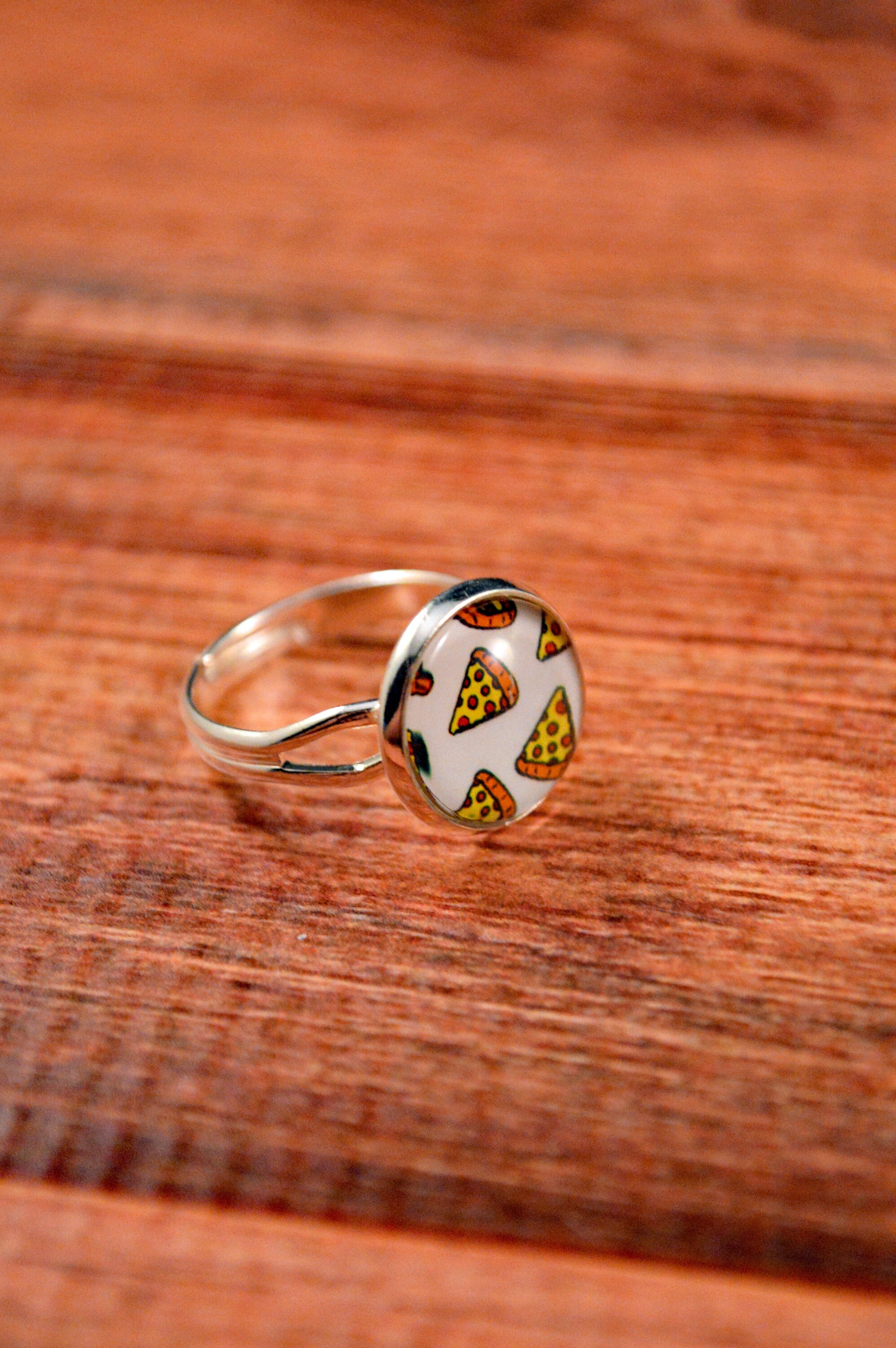 Food Ring Food Jewelry Pizza Ring Pizza Jewelry Pepperoni - Etsy