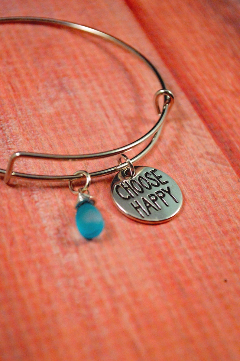 Positive Jewelry Positive Bracelet Word Bangle Word - Etsy