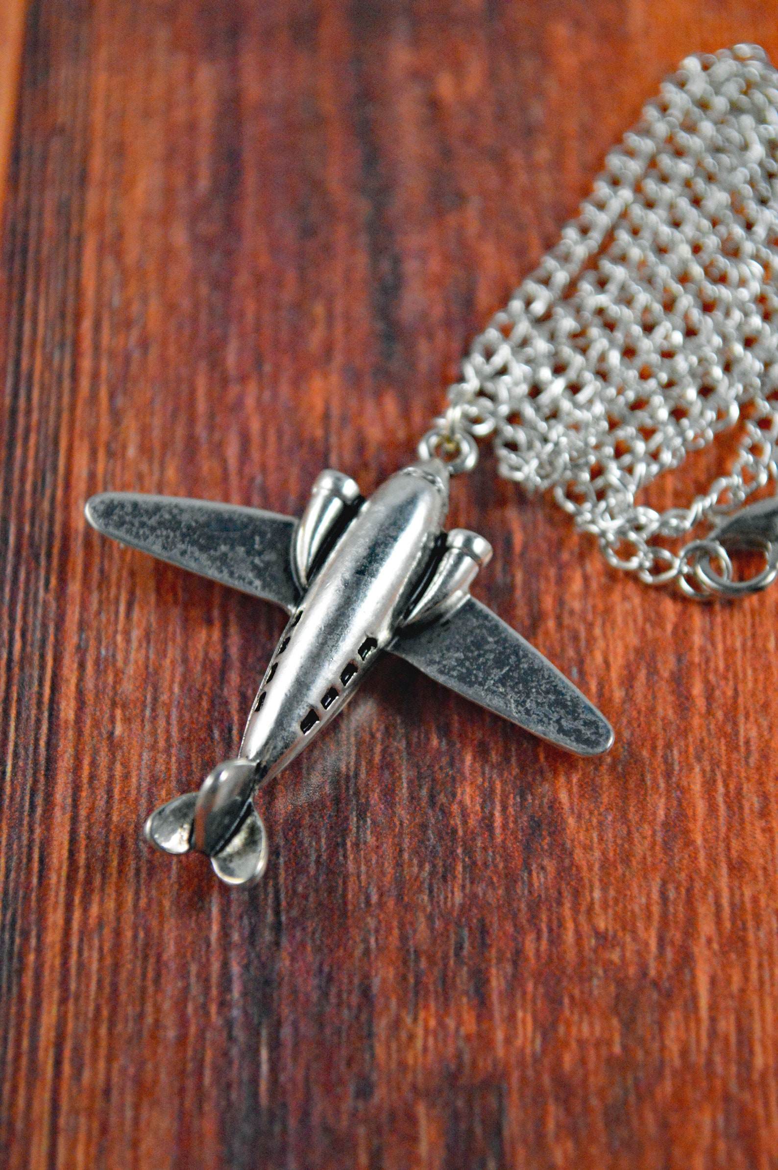 Plane Necklace, Plane Jewelry, Plane Gift, Airplane Necklace, Airplane ...
