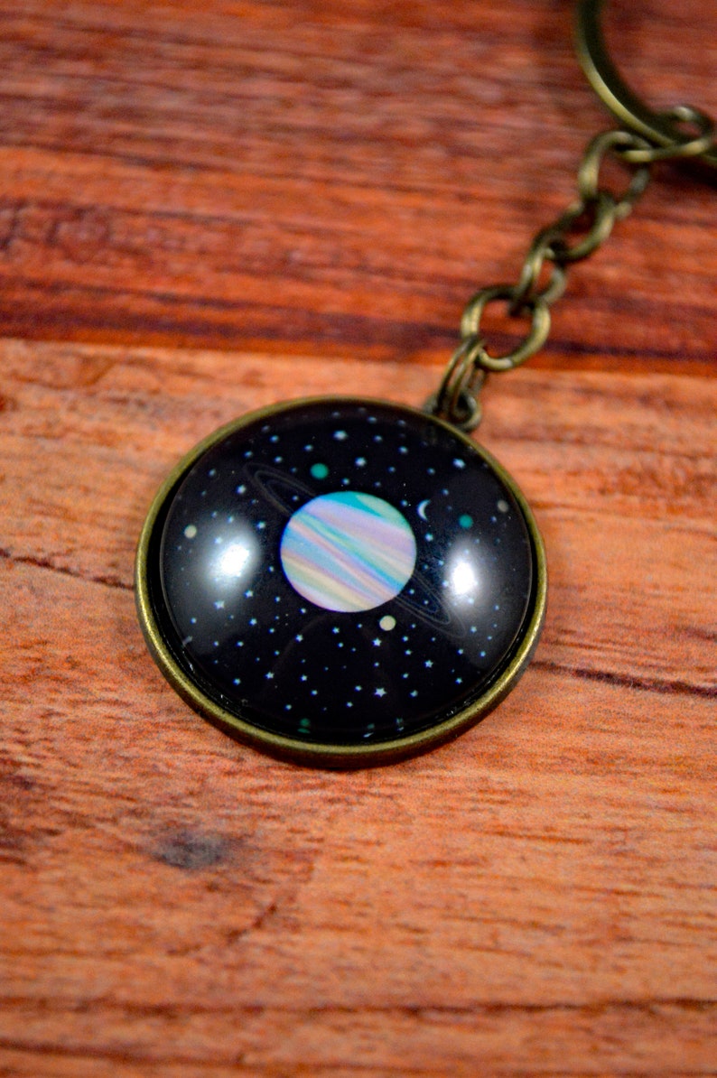 Planet Key Chain Planet Key Ring Space Key Chain Space Key - Etsy