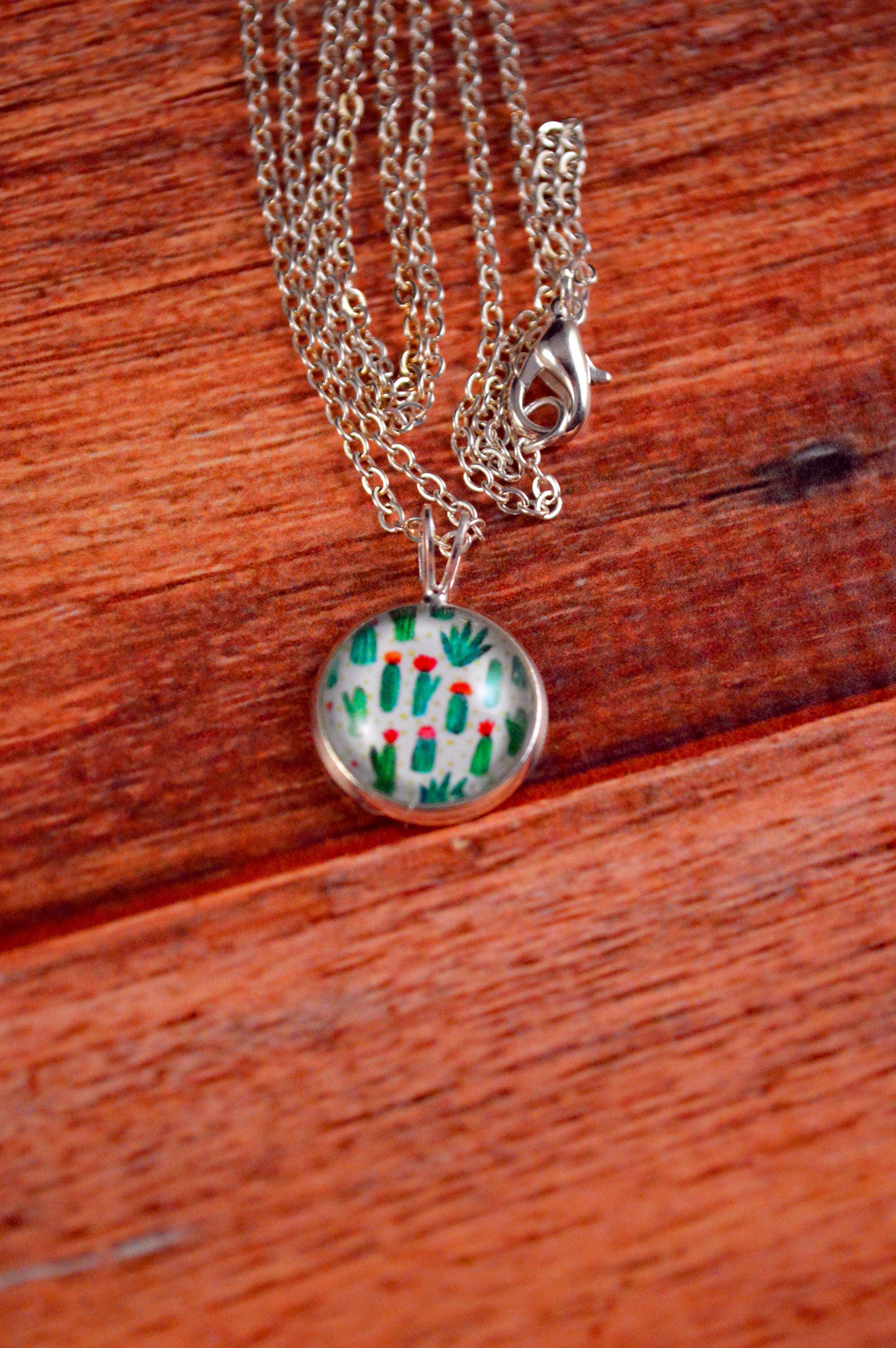 Cactus Jewelry Cactus Necklace Succulent Jewelry Succulent | Etsy