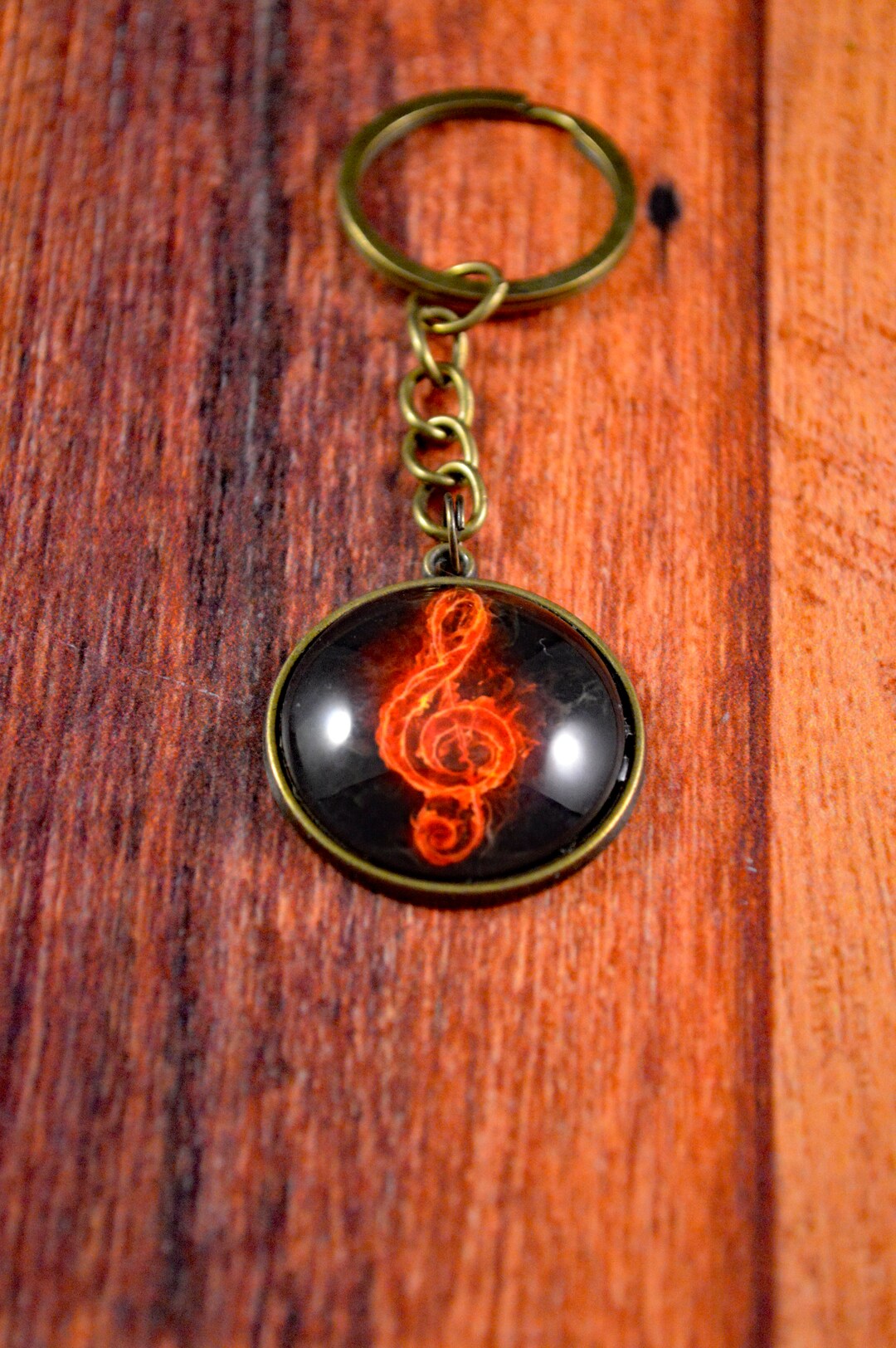 Treble Key Chain, Music Key Chain, Music Key Ring, Music Gift, Treble ...