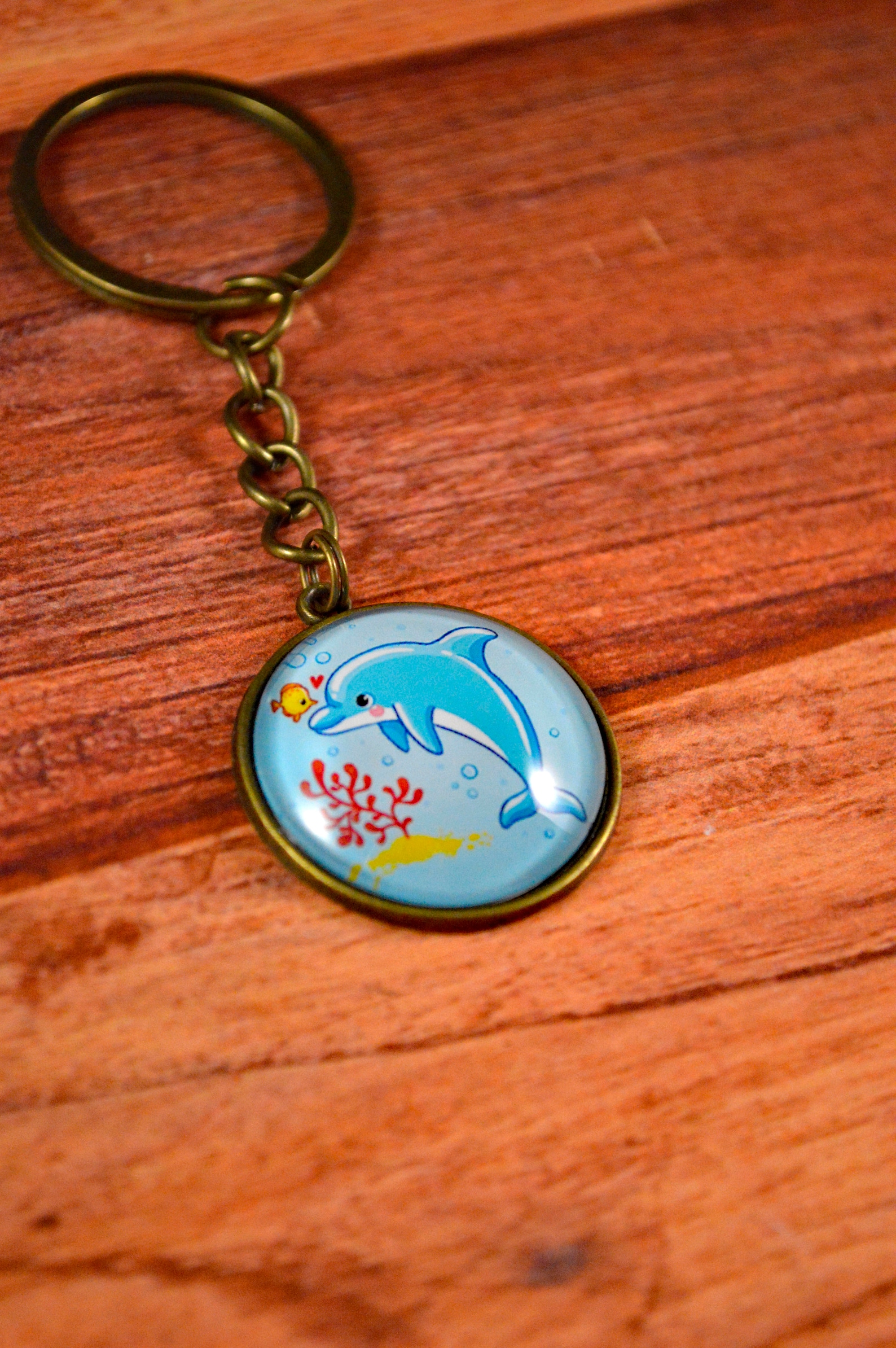 Dolphin Key Chain Dolphin Key Ring Dolphin Gift Dolphin - Etsy