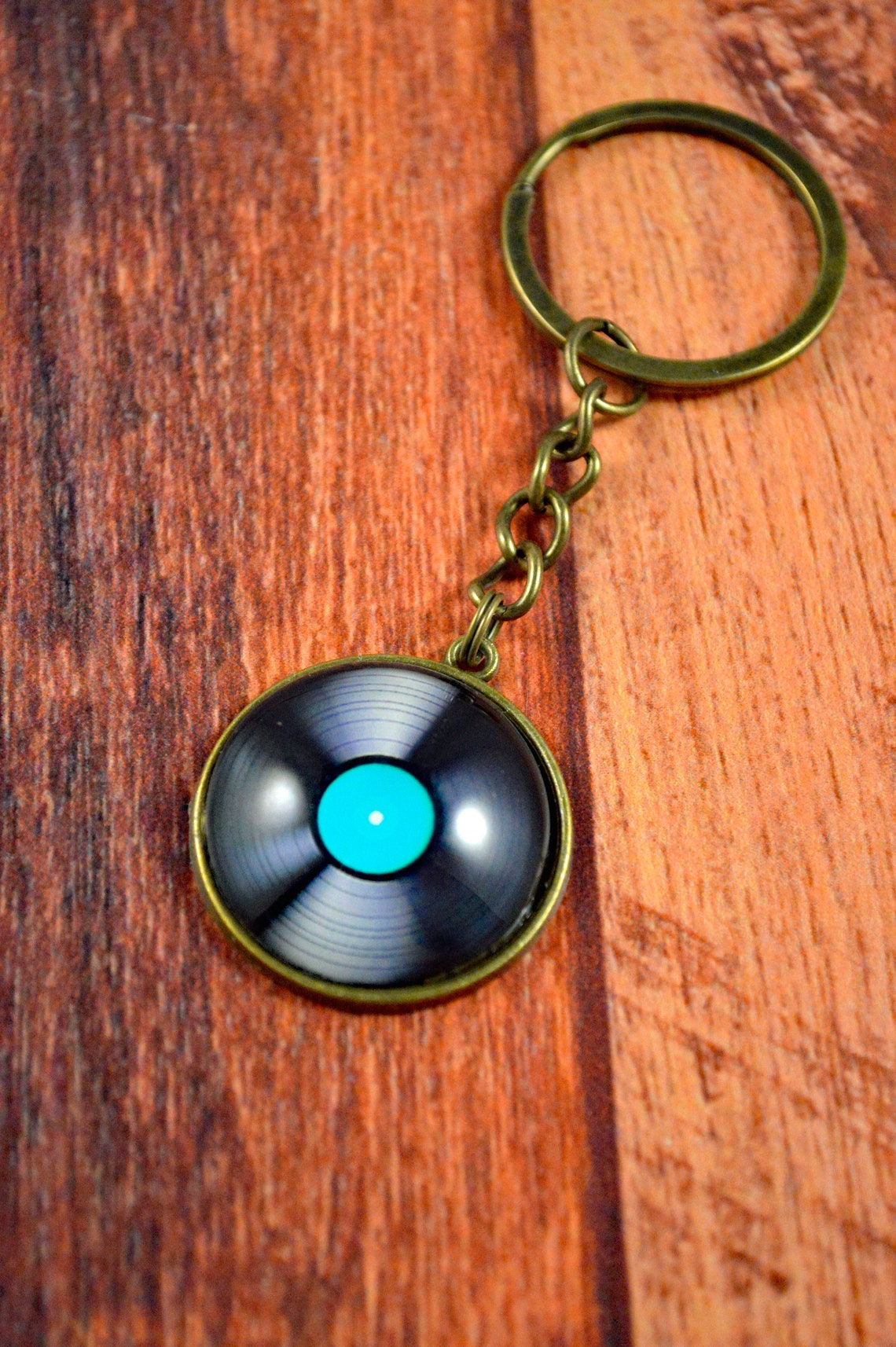 Music Key Chain, Music Key Ring, Music Gift, Record Key Chain, Record ...