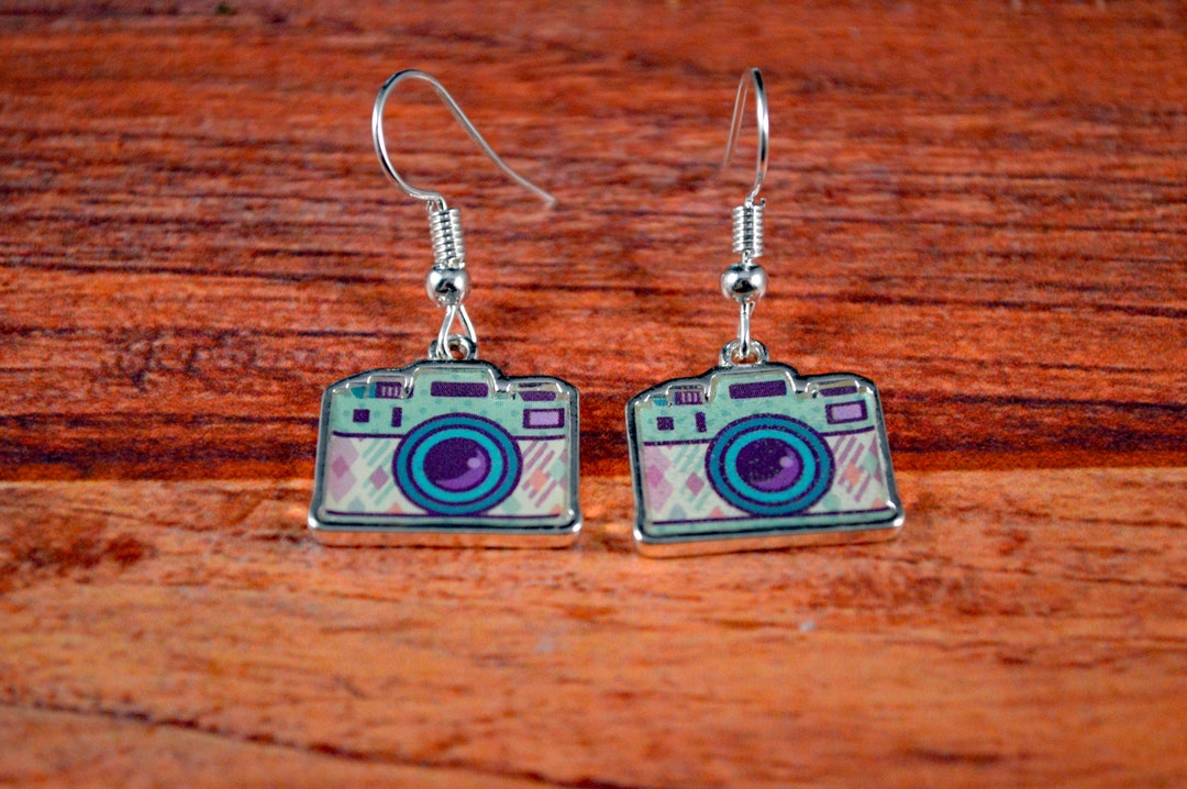 Camera Earrings, Photography Gift, Camera Jewelry, Small Camera Gift ...