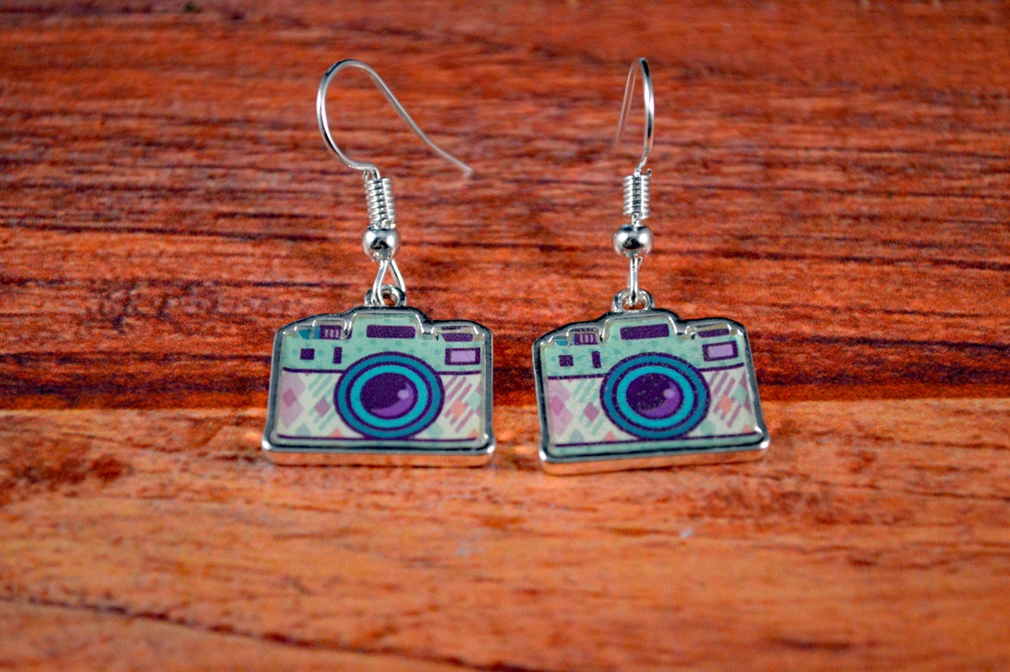 Camera Earrings Photography Gift Camera Jewelry Small - Etsy