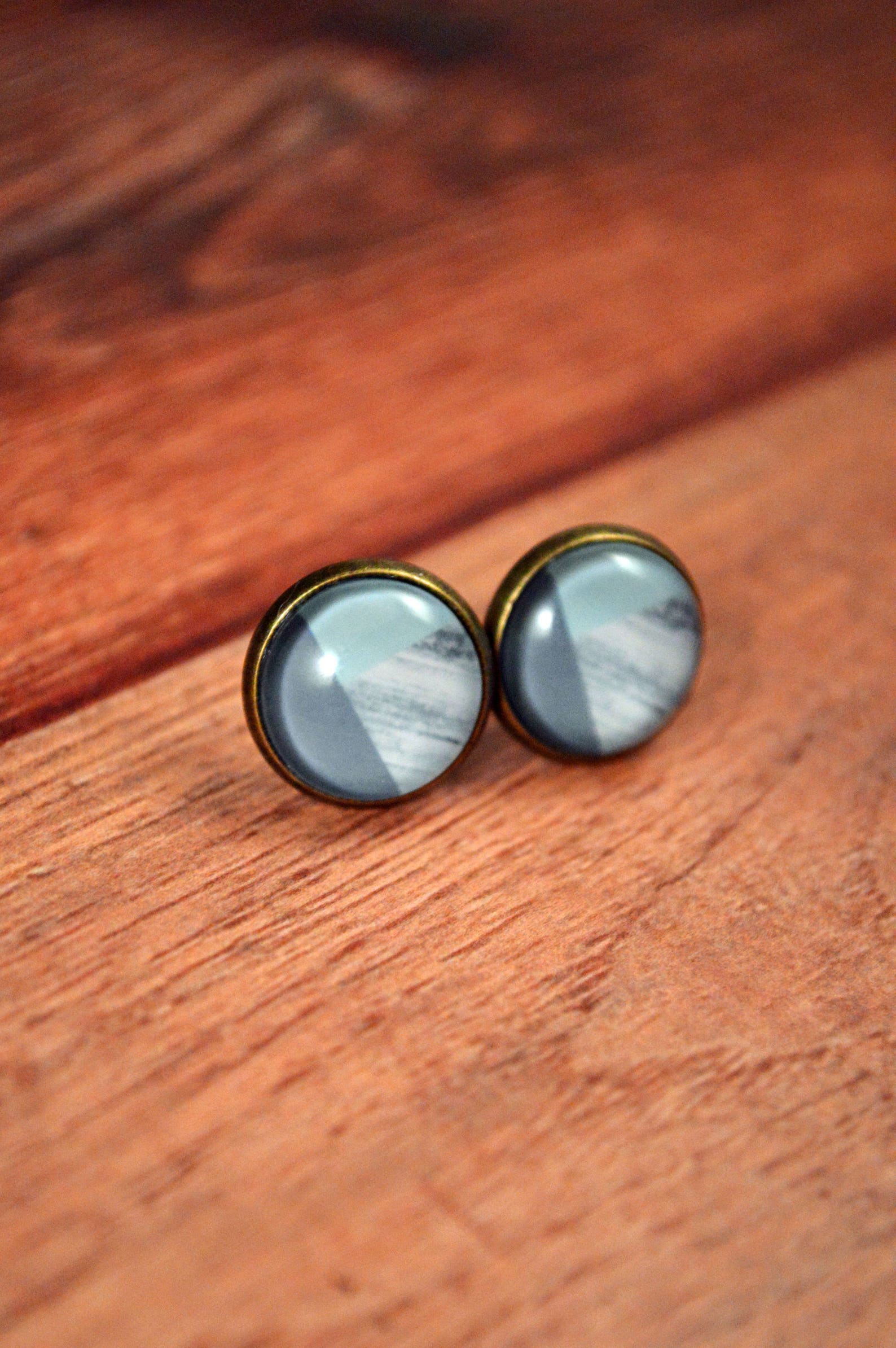 Modern Earrings Modern Jewelry Modern Studs Office Gifts - Etsy