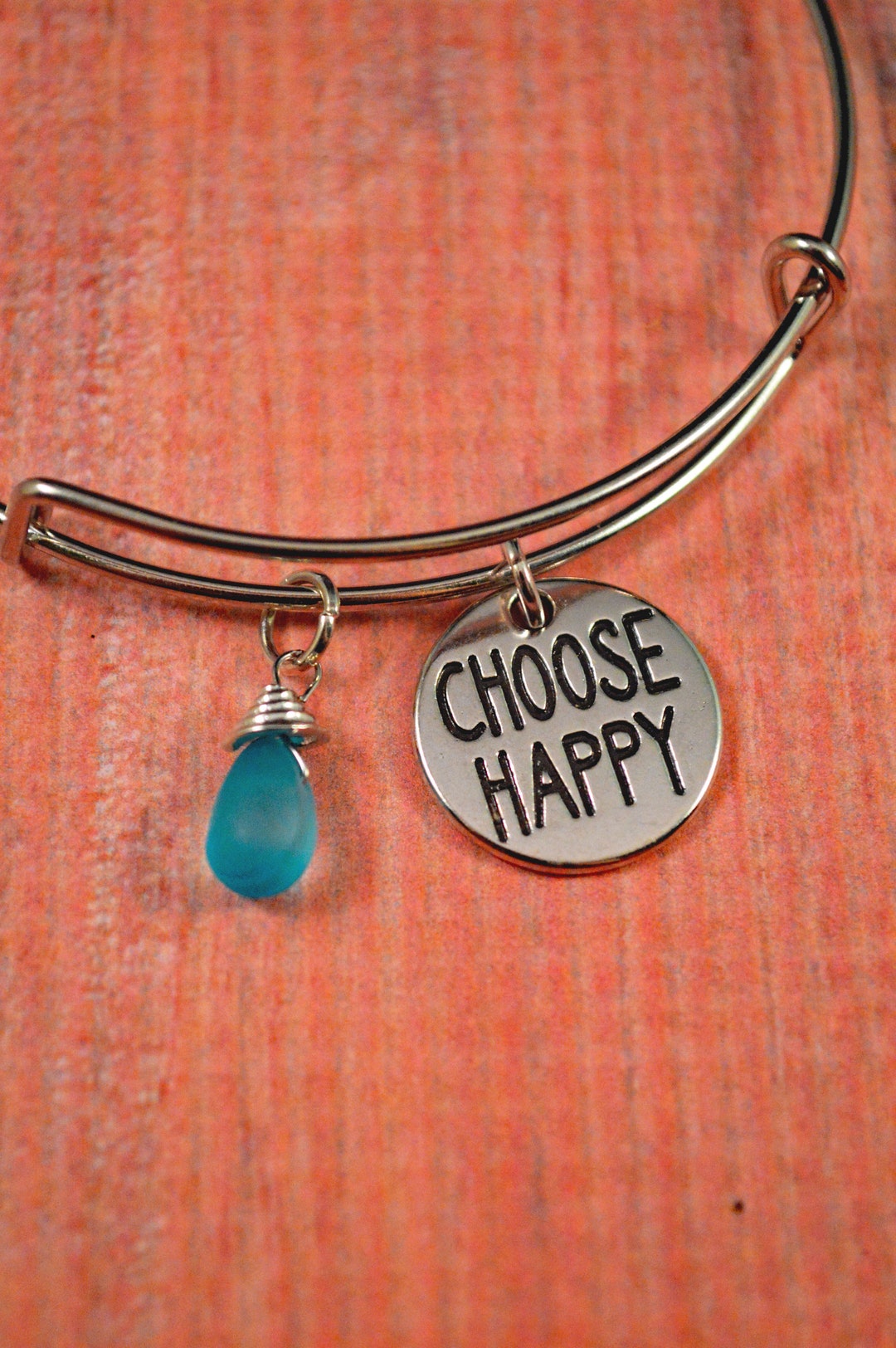 Positive Jewelry, Positive Bracelet, Word Bangle, Word Jewelry, Happy ...
