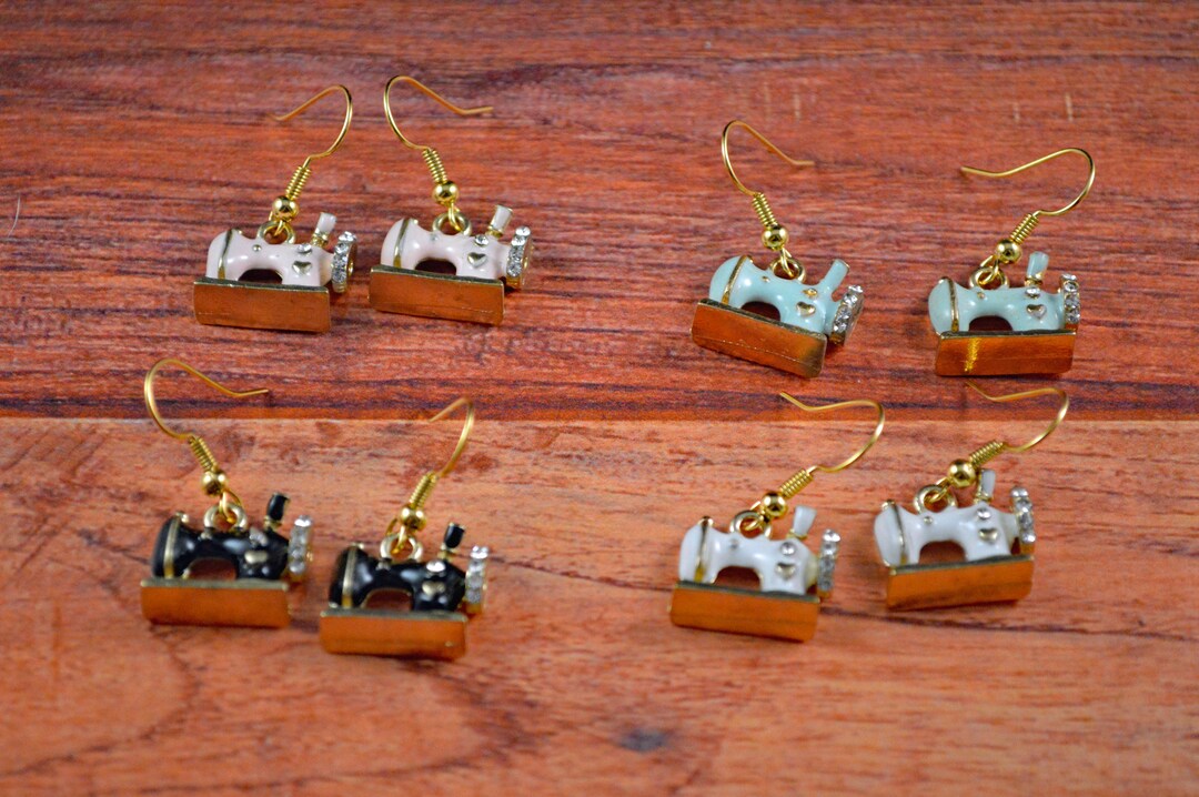 Sewing Machine Earrings, Sewing Earrings, Sewing Jewelry, Gift for ...