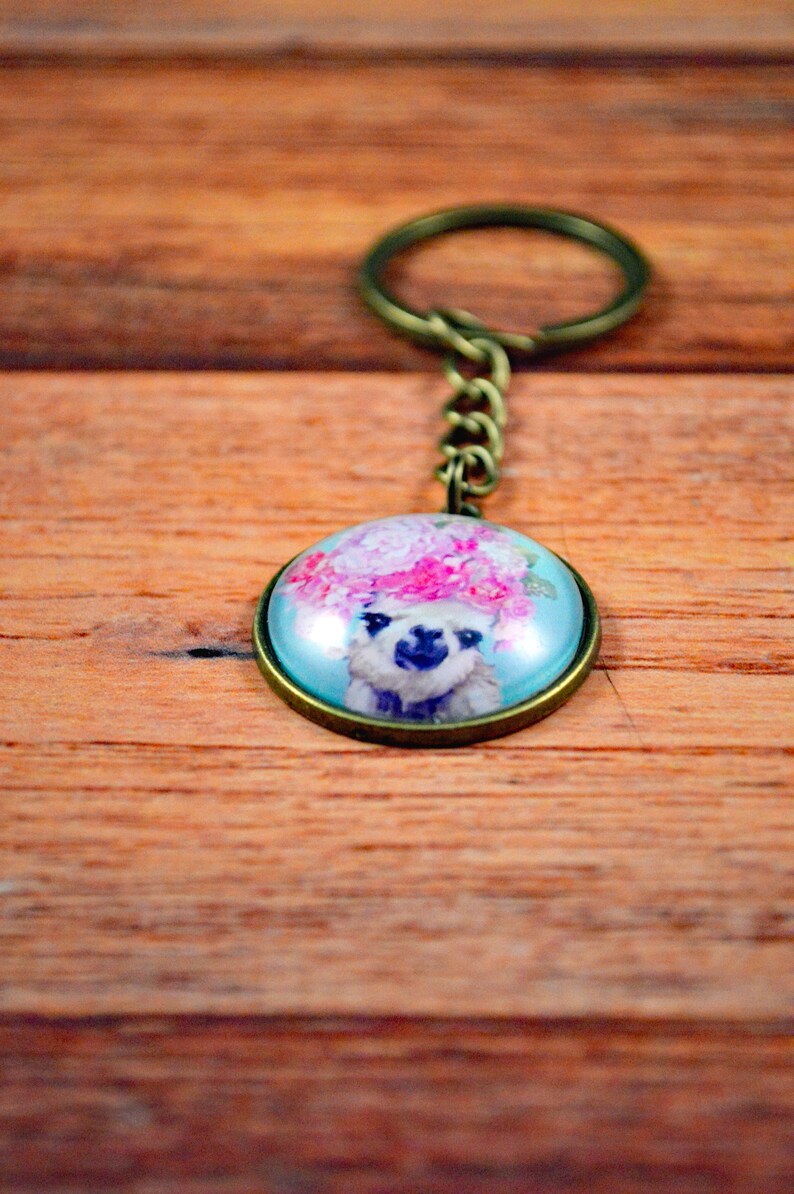 Llama Key Chain Llama Key Ring Llama Gift Animal Gift | Etsy