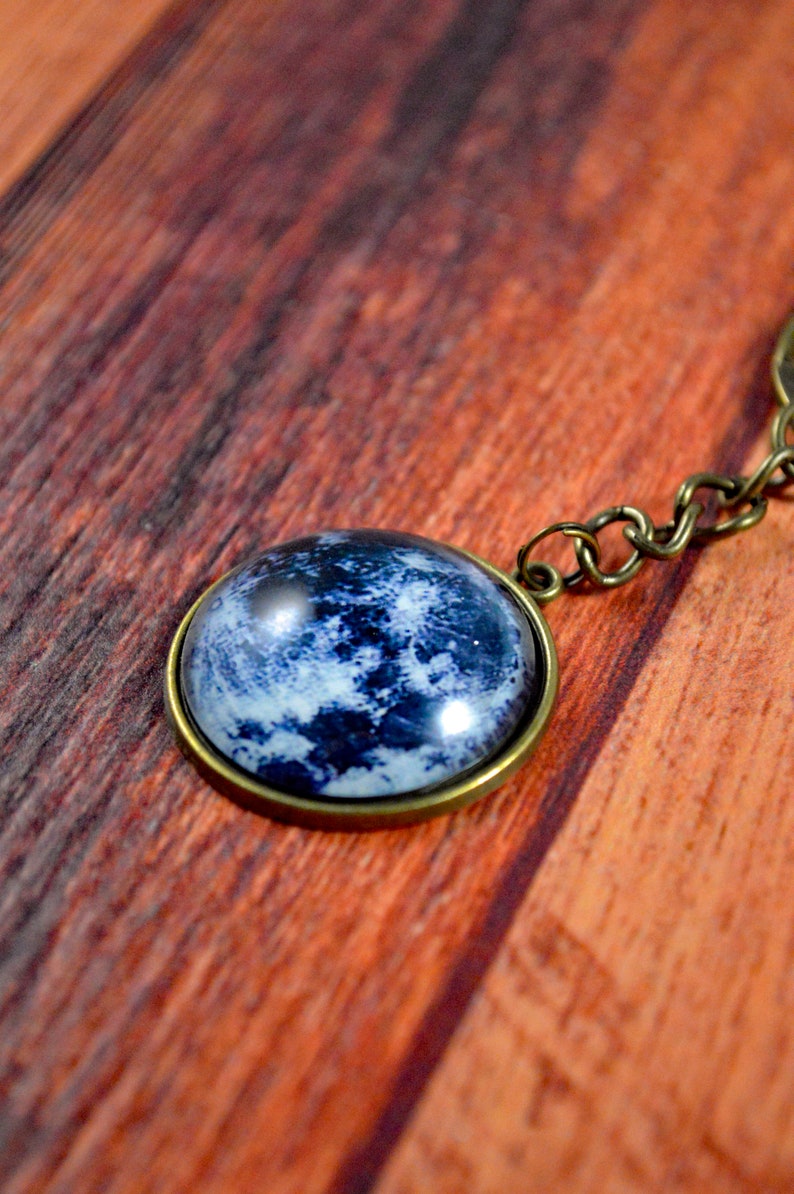 Moon Key Chain Moon Key Ring Space Key Chain Space Key - Etsy