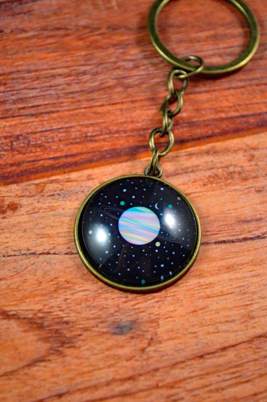 Planet Key Chain, Planet Key Ring, Space Key Chain, Space Key Ring ...