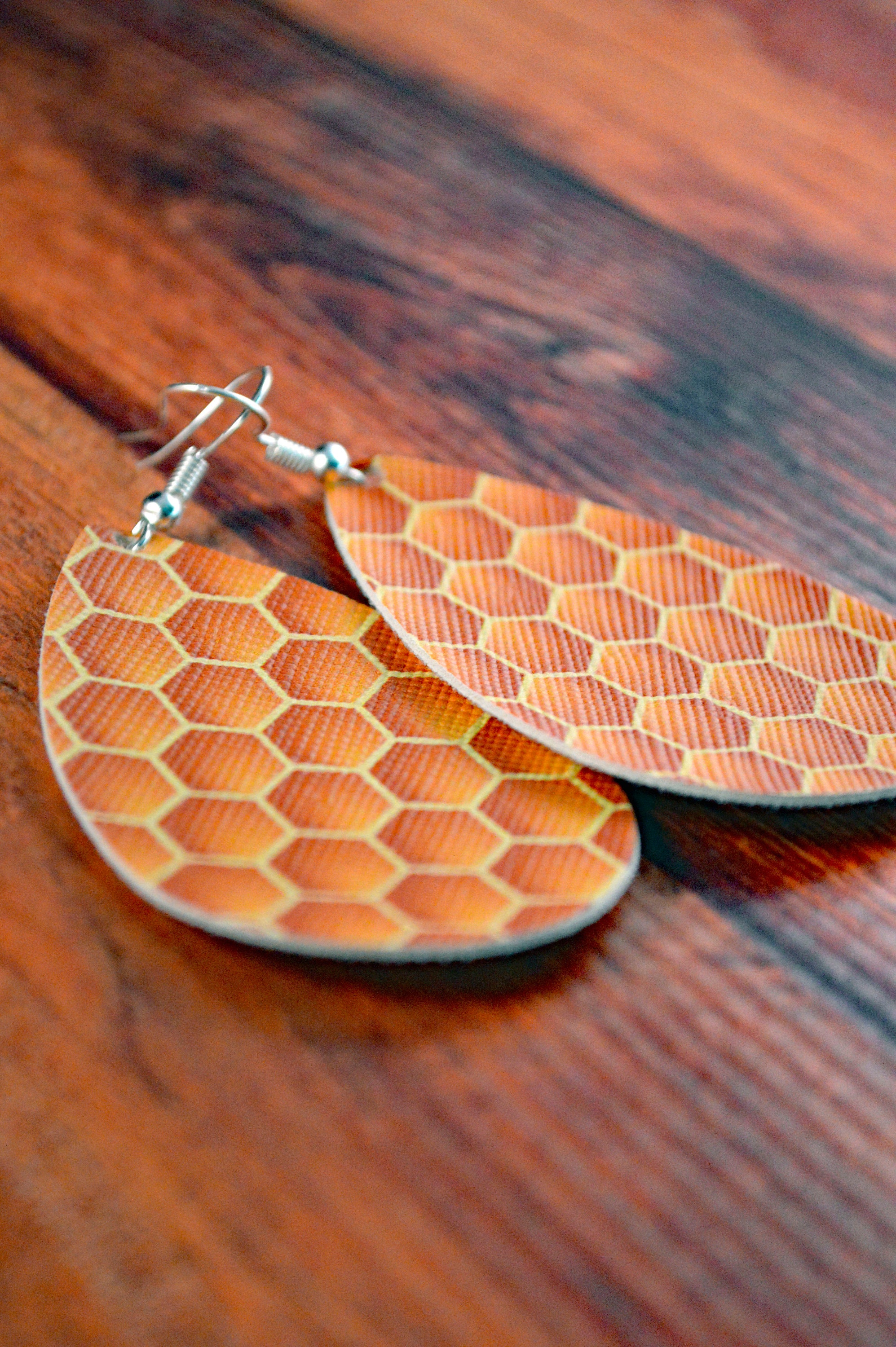 Honeycomb Honey Earrings Honey Jewelry Beecomb Earrings | Etsy