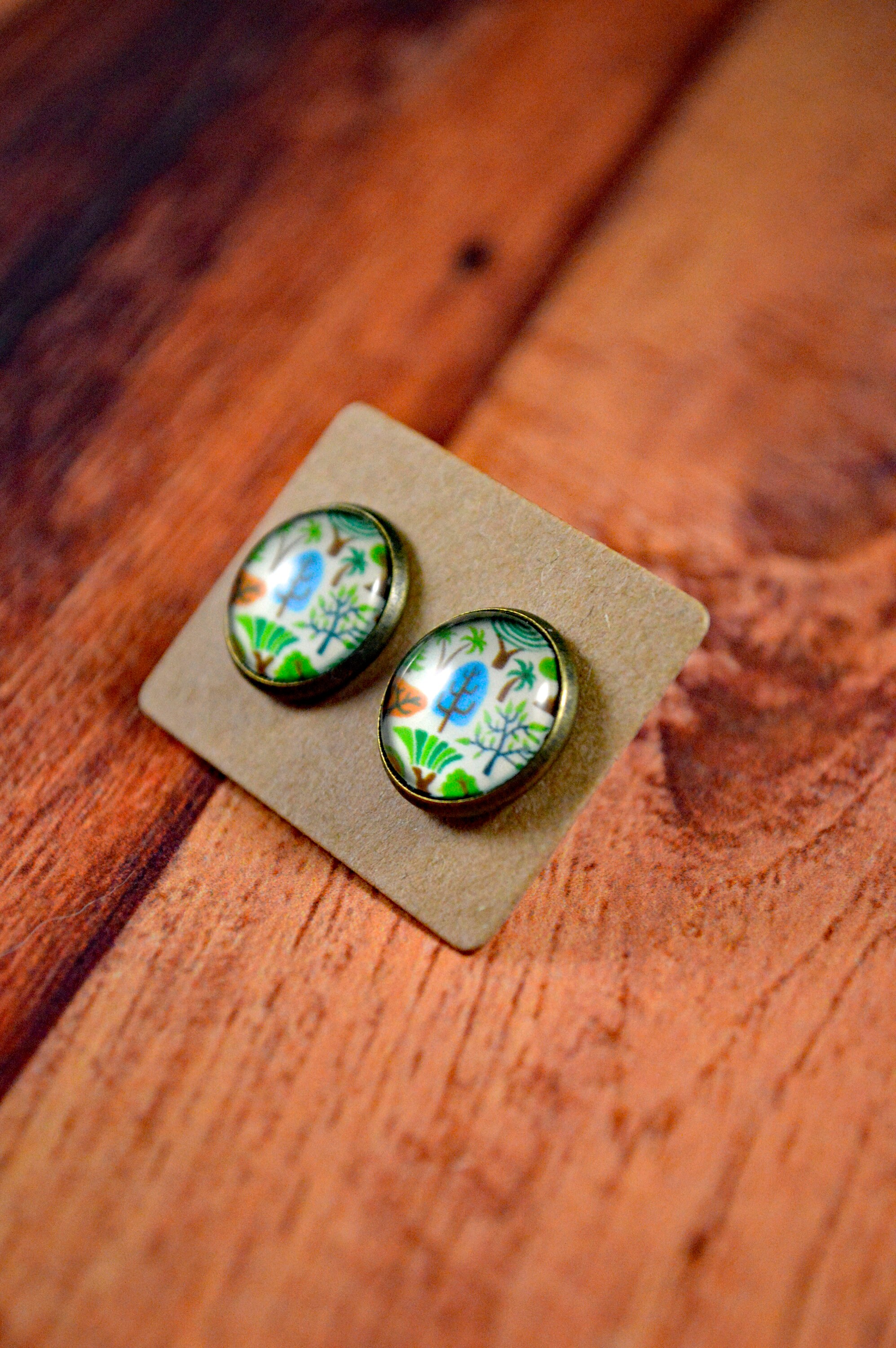 Tree Studs, Tree Earrings, Nature Studs, Forest Studs, Forest Earrings ...