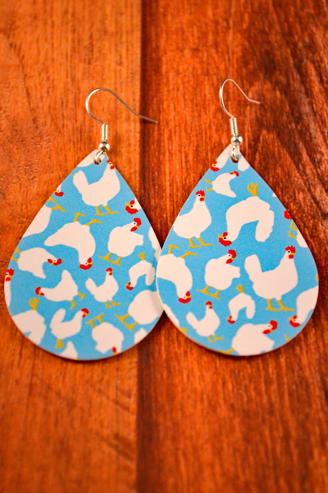 Chicken Earrings, Chicken Jewelry, Cute Farm Earrings, Farm Jewelry ...