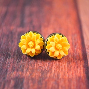 Bloom Studs, Bloom Earrings, Flower Studs, Succulent Studs, Plant Studs ...