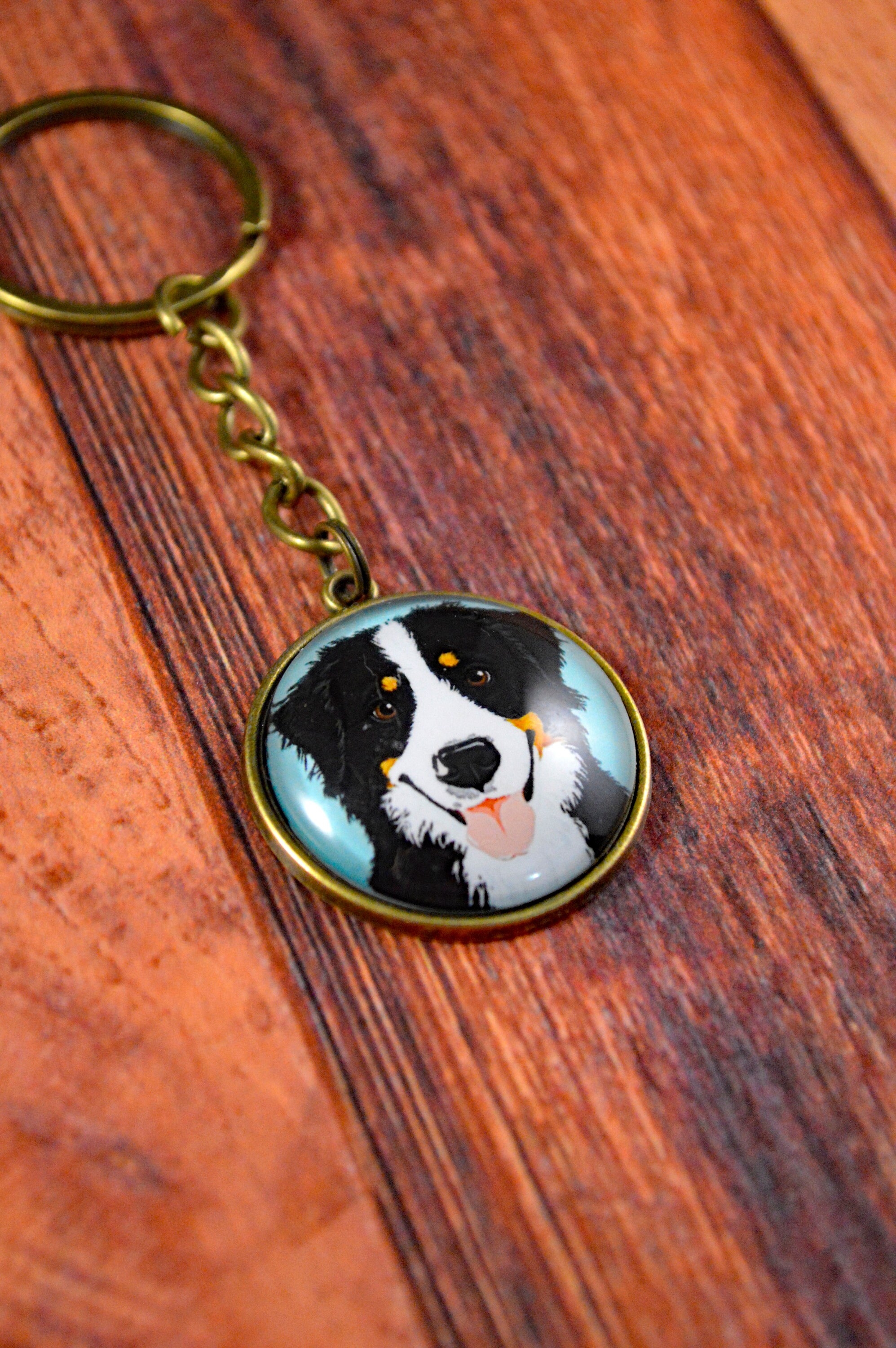 Dog Key Chain Dog Lover Gift Border Collie Gift Cute Dog - Etsy UK