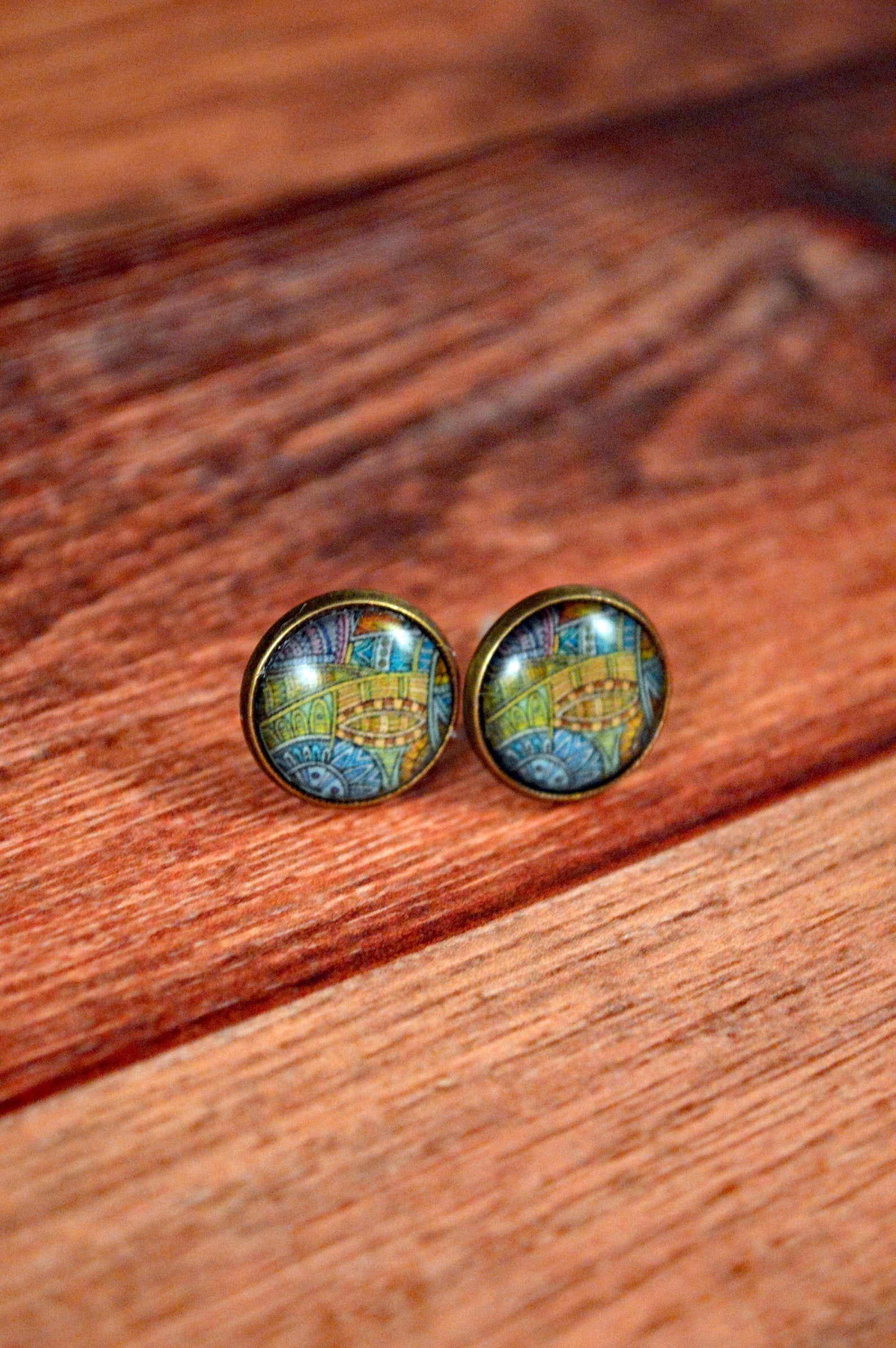 Art Studs Abstract Studs Abstract Art Studs Abstract - Etsy