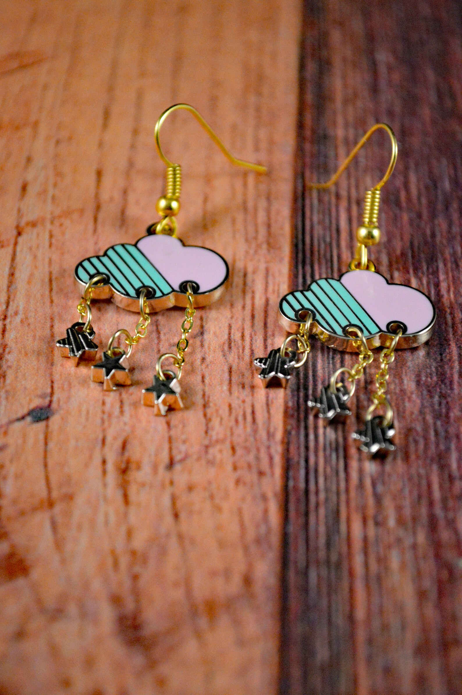 Cloud Earrings Rain Cloud Earrings Rain Earrings Cloud - Etsy