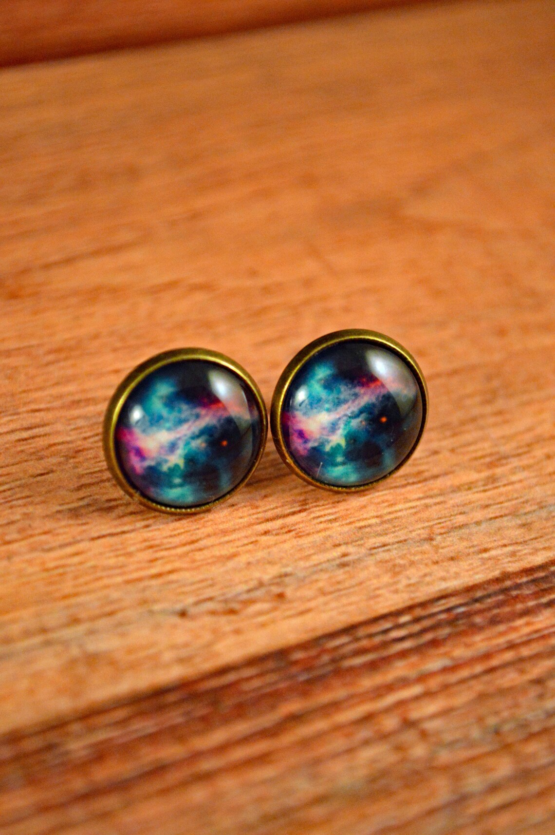 Nebula Stud Earrings Nebula Jewelry Nebula Earrings Space - Etsy