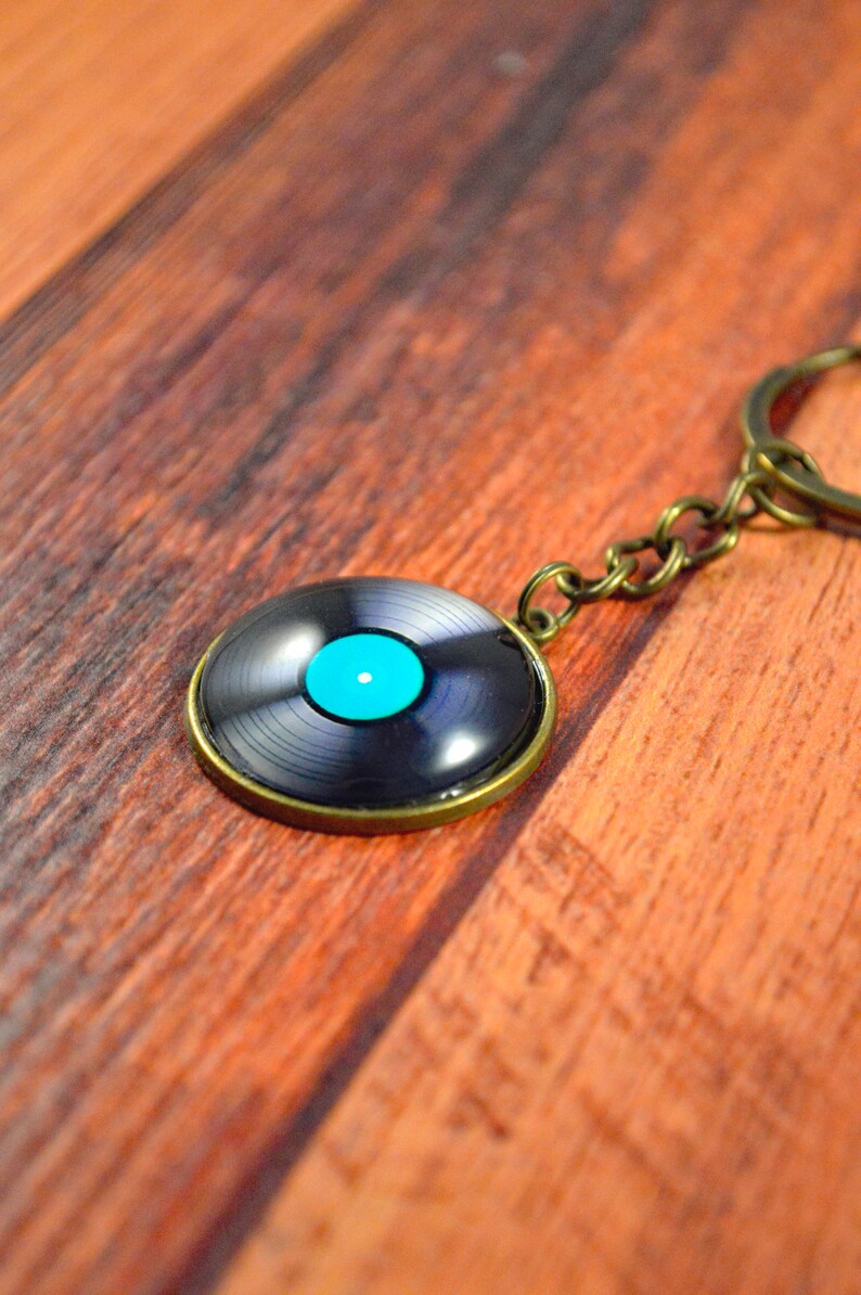 Music Key Chain Music Key Ring Music Gift Record Key Chain - Etsy