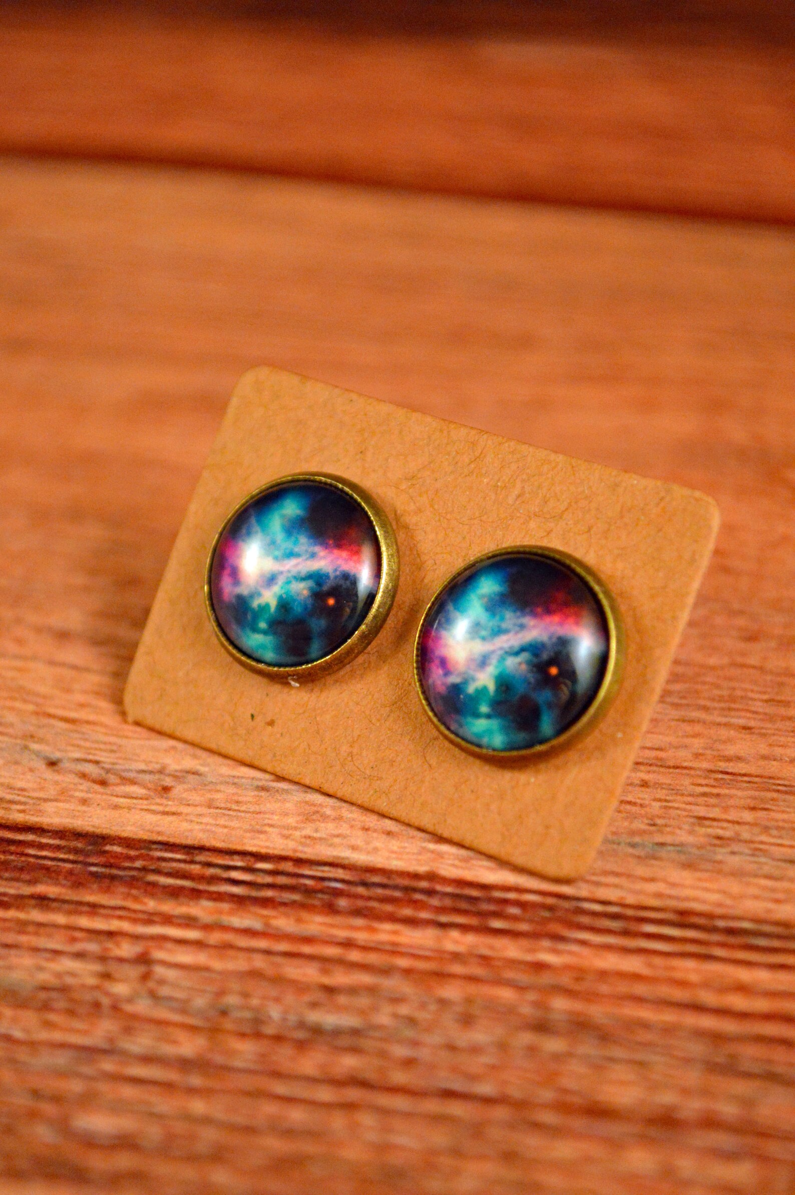 Nebula Stud Earrings Nebula Jewelry Nebula Earrings Space - Etsy