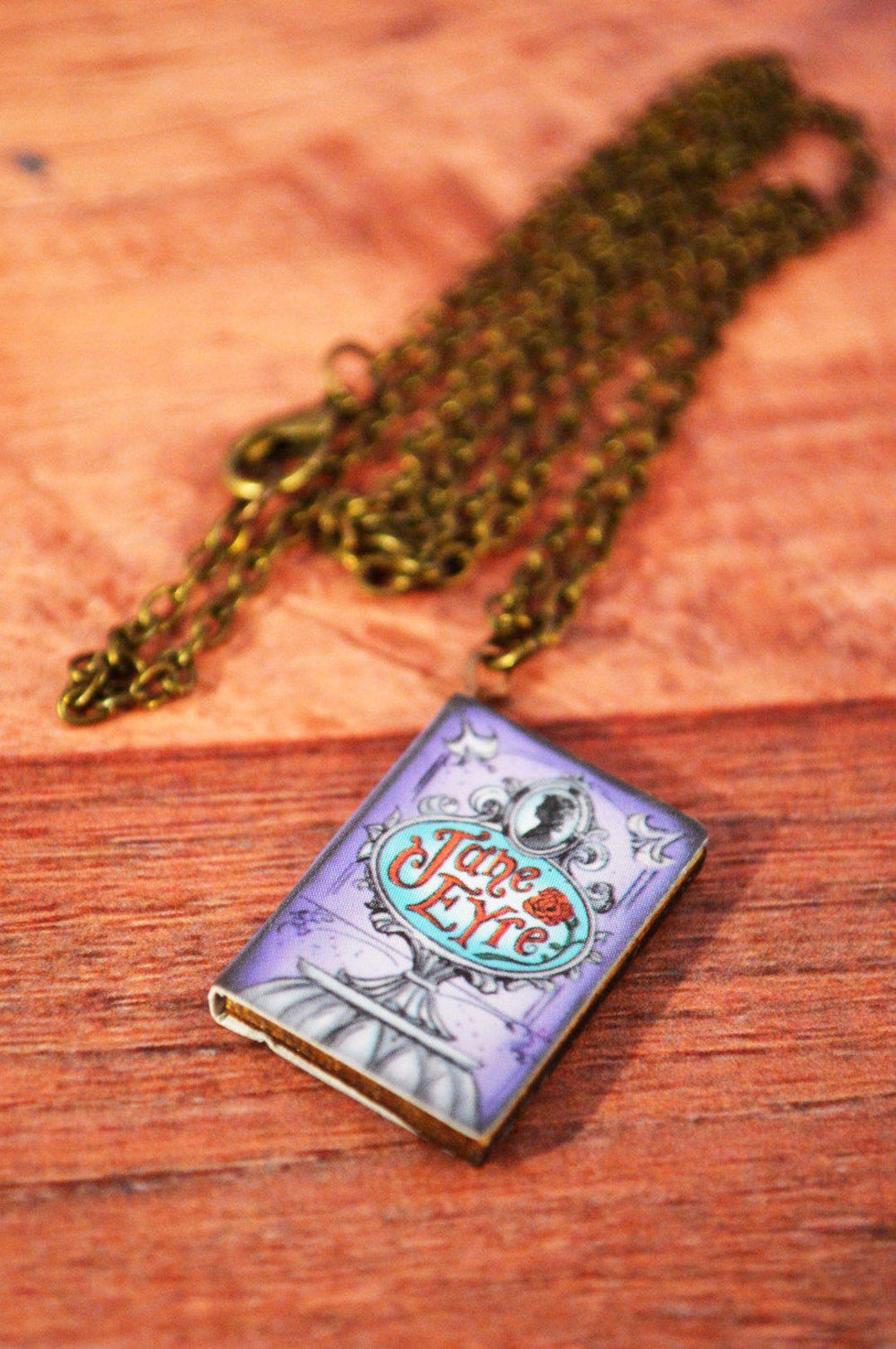 Jane Eyre Novel/Book Antique Bronze Necklace // Gifts for Her ...