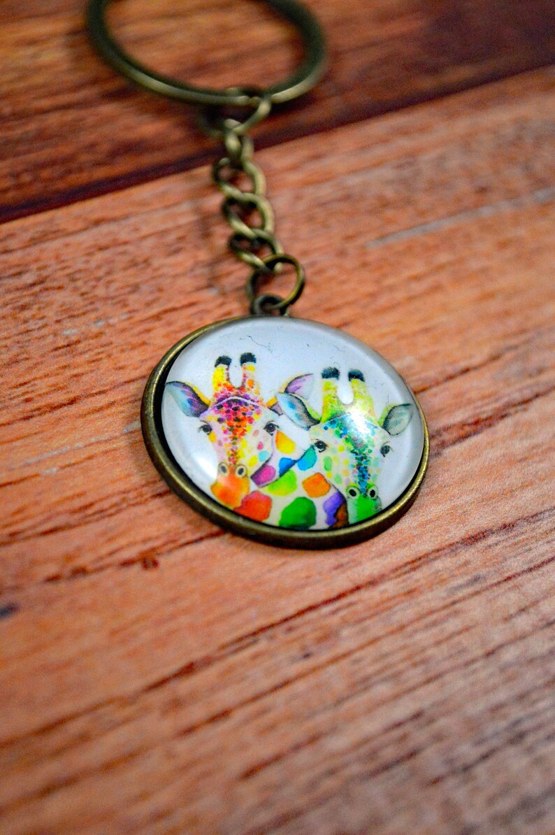Giraffe Key Chain Giraffe Gift Cute Giraffe Key Giraffe Key - Etsy